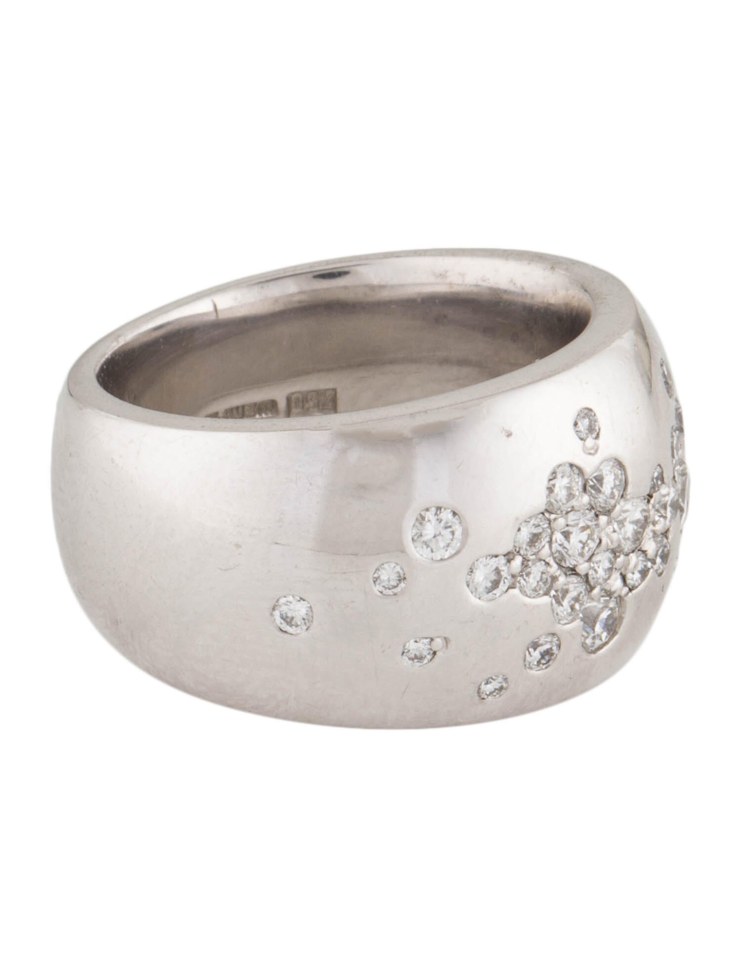 Ring Oscar Friedman 14K Diamond Enamel Band - Blue, 14K Yellow Gold ...