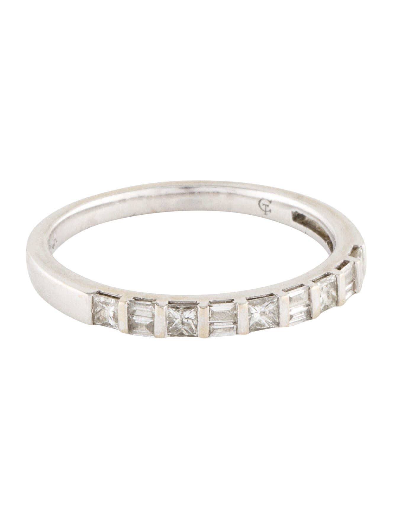 Ring 14K Diamond Band - 14K White Gold Band, Rings - RRING217038 | The ...