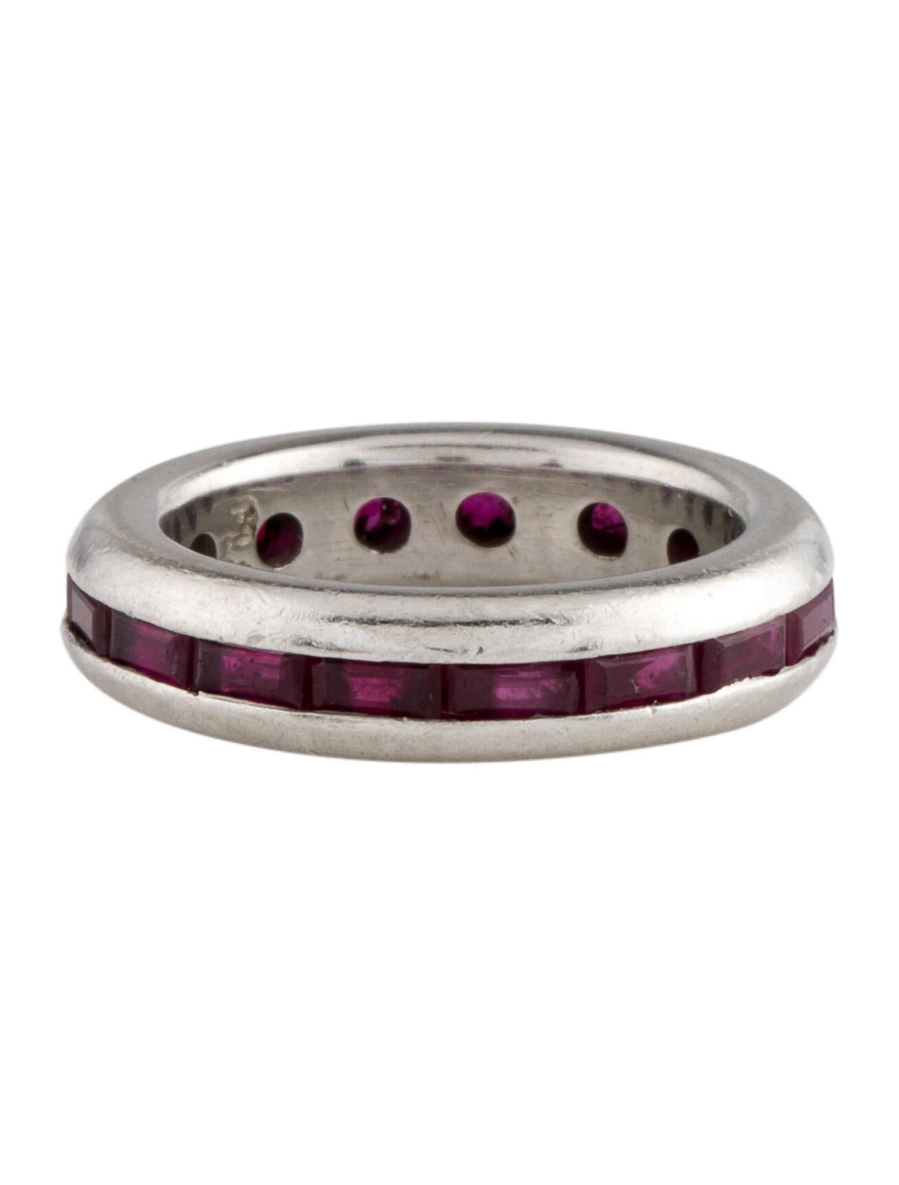 Ring Bernard K. Passman Coral and Diamond Riverwalk Ring - 18K White ...