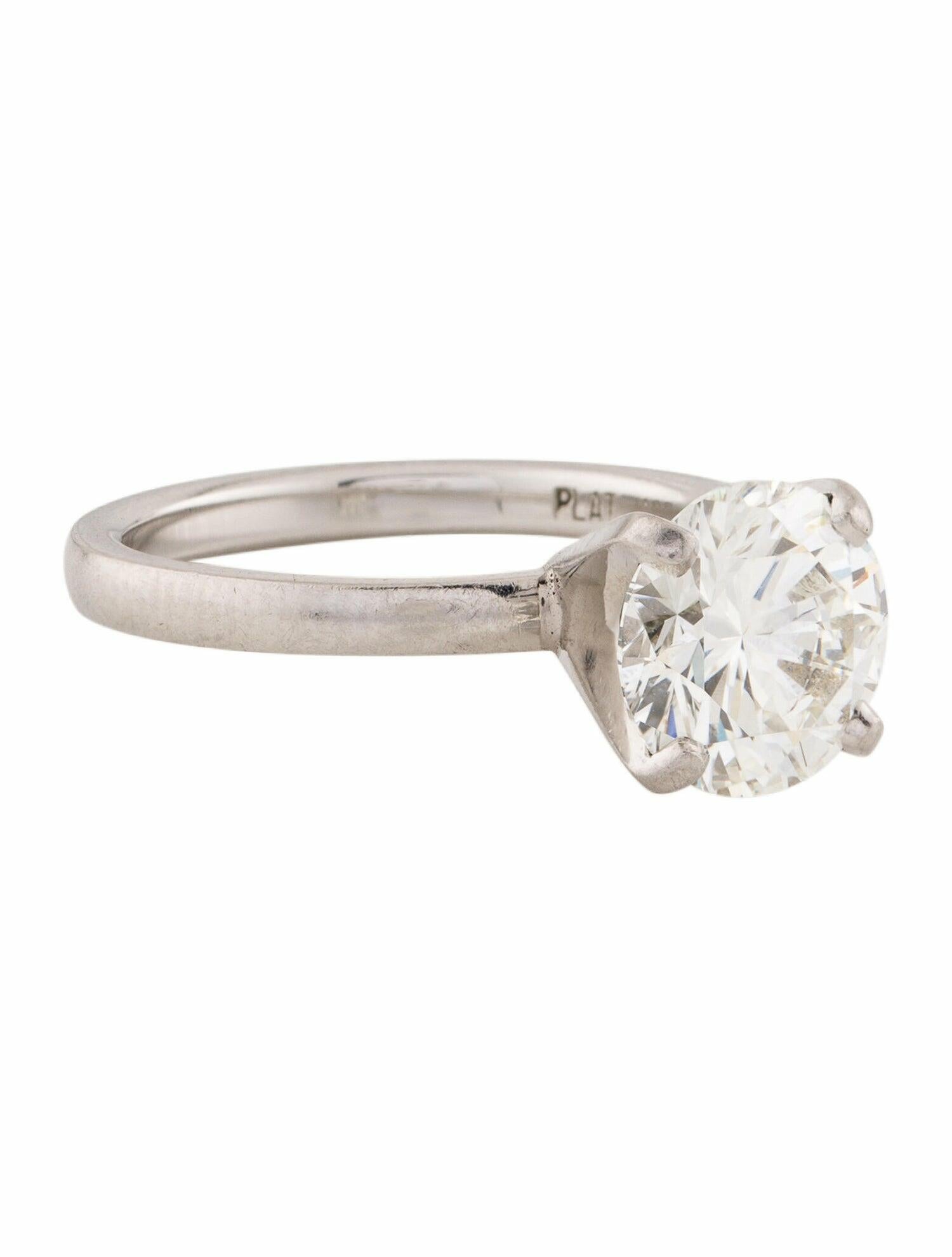 Engagement Ring Platinum 3.37ct Diamond Engagement Ring - 900 Platinum ...
