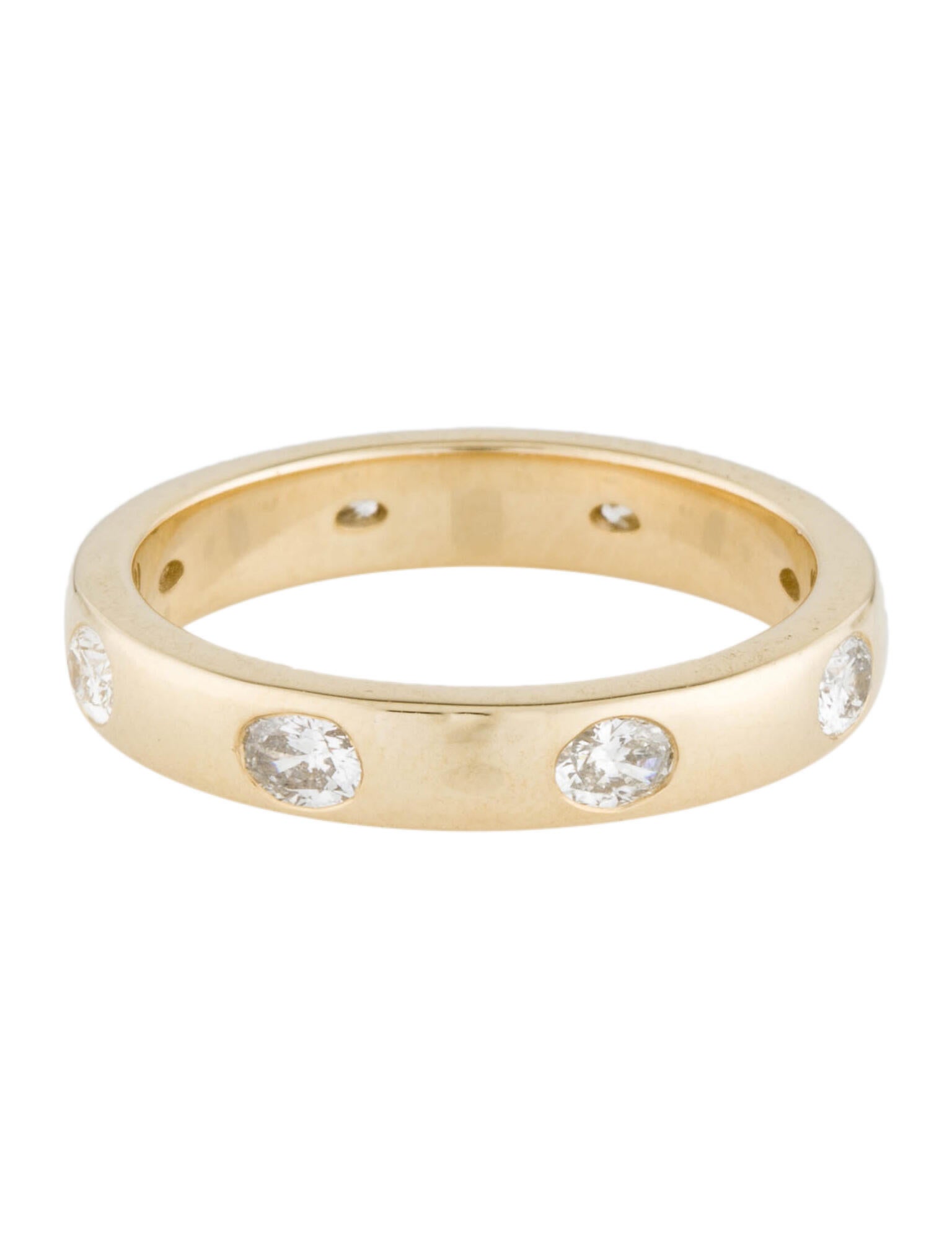 Ring 14K Diamond Band - 14K Yellow Gold Band, Rings - RRING227410 | The ...