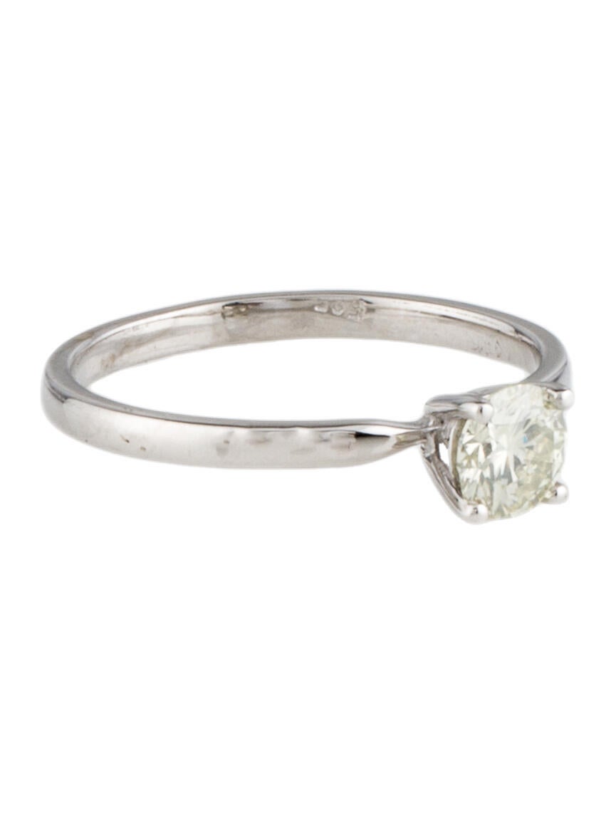 Ring 14K Diamond Engagement Ring X - Rhodium-Plated 14K White Gold ...