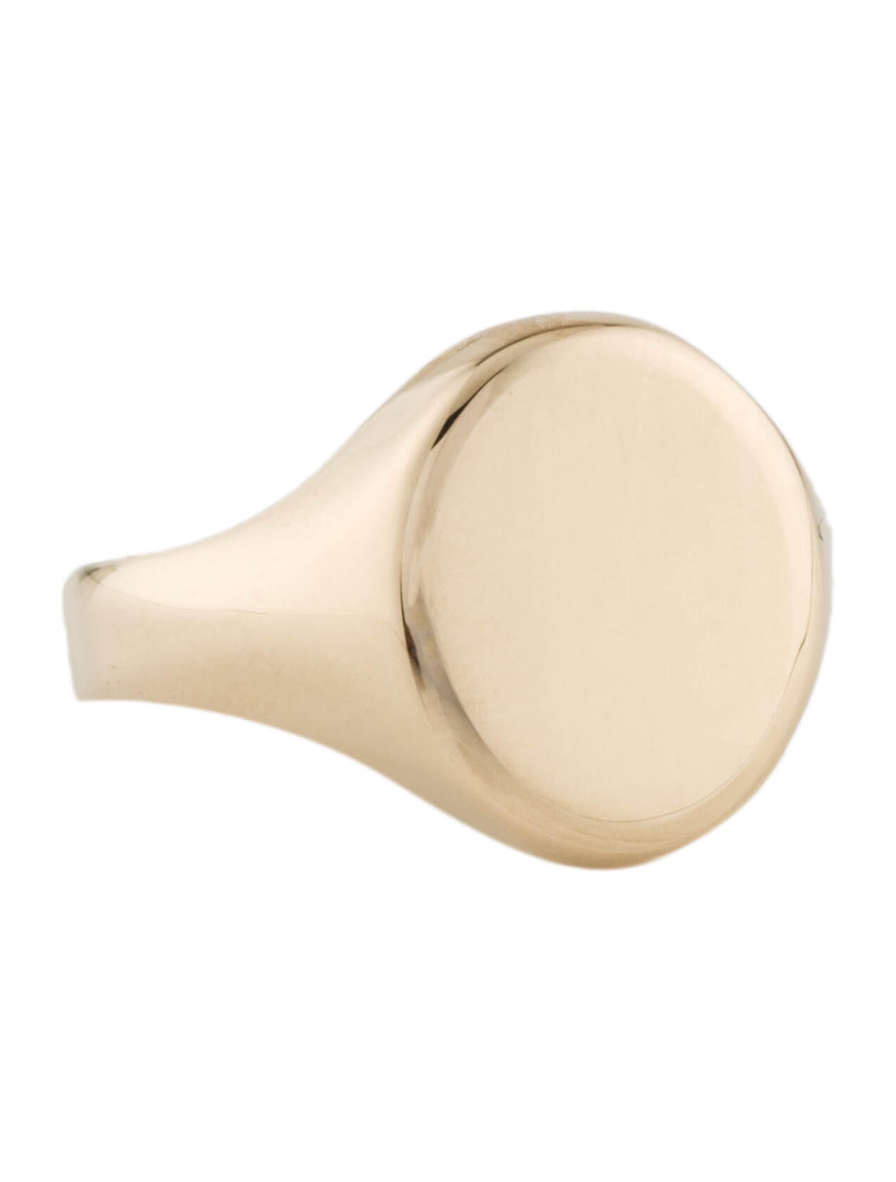 Ring 14K Signet Ring - 14K Yellow Gold Signet Ring, Rings - RRING232863 | The RealReal