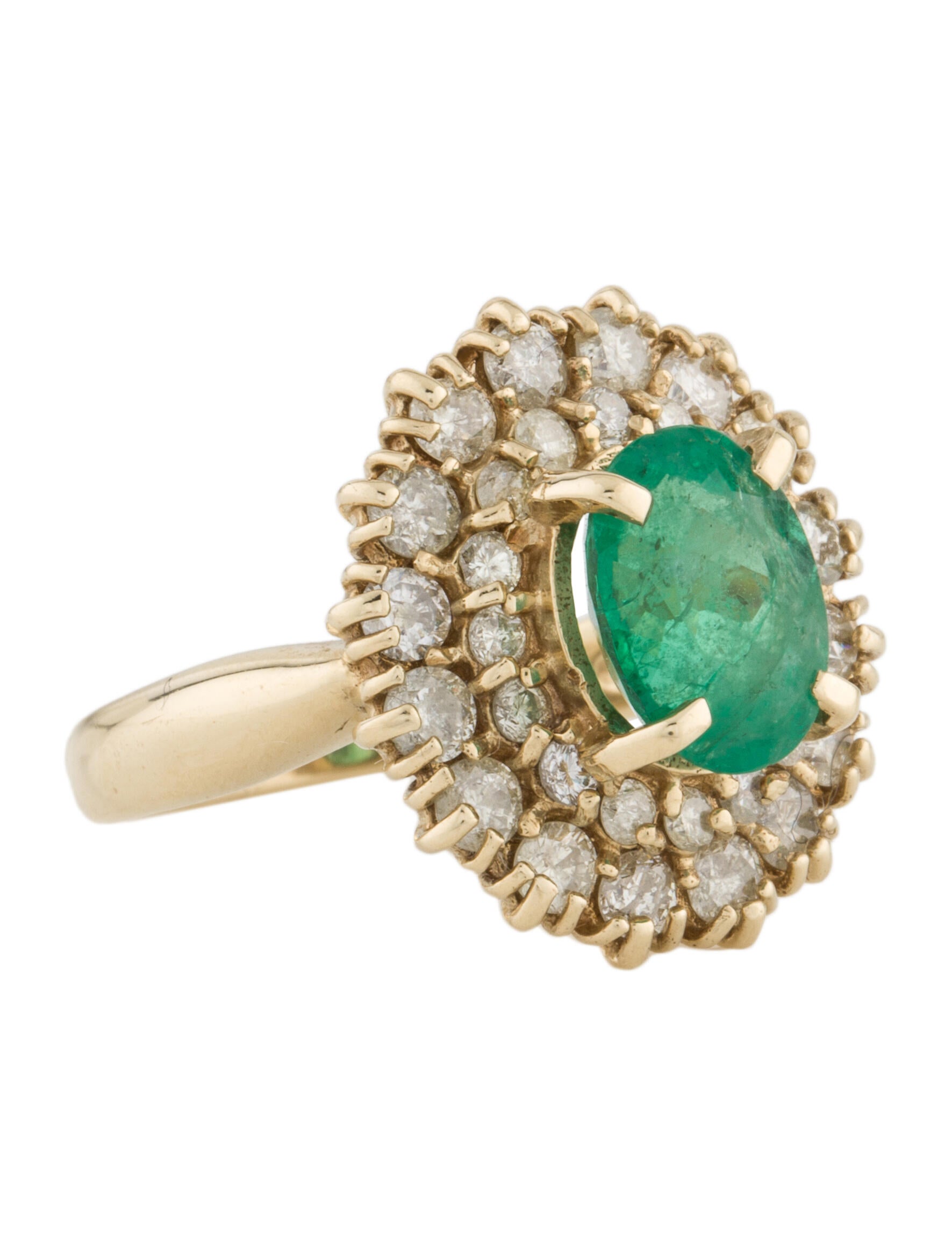 Ring Platinum 5.74ct Dyed Jadeite & Diamond Cocktail Ring - 900 ...