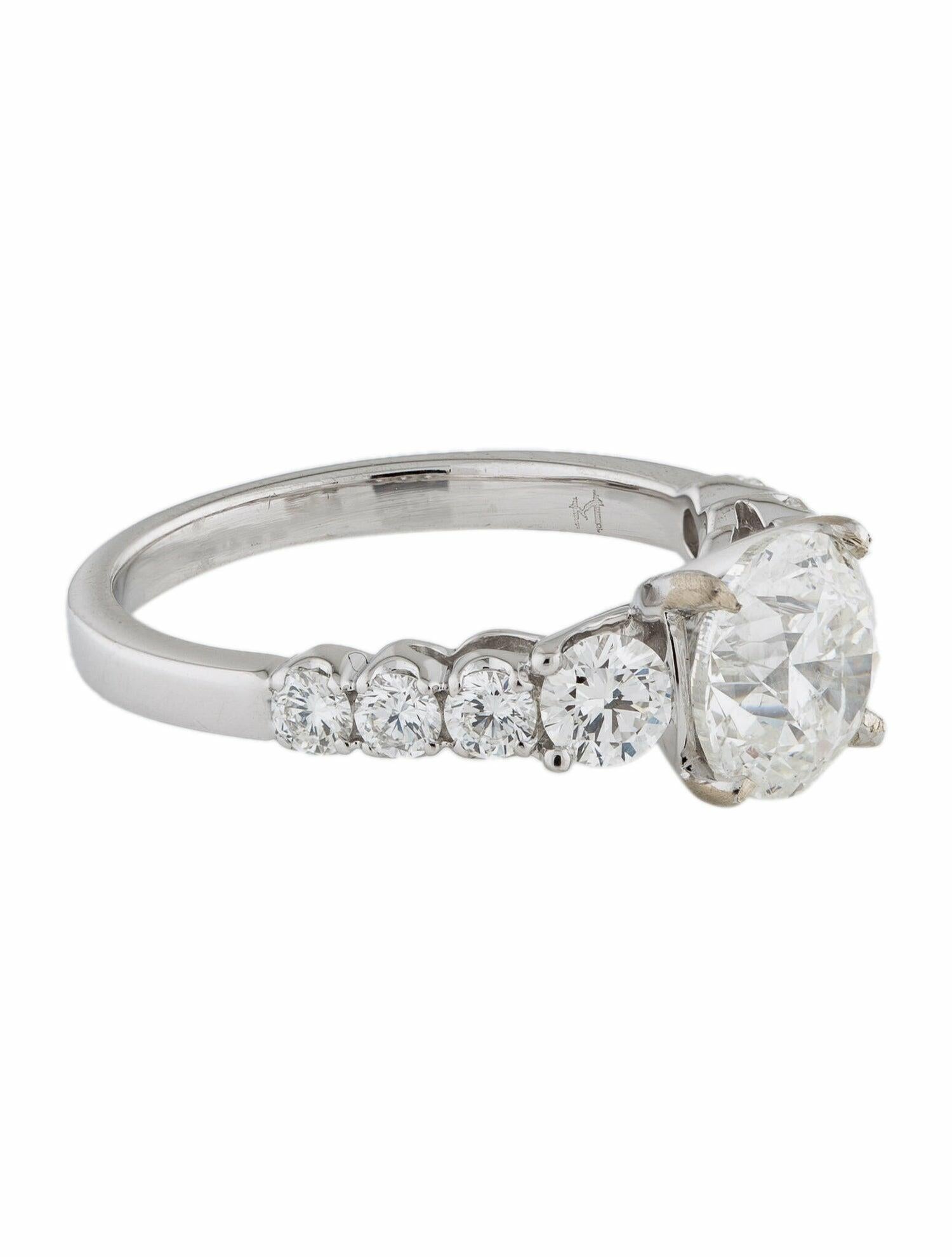 Ring 1.95ct Diamond Engagement Ring - Rhodium-Plated 18K White Gold ...