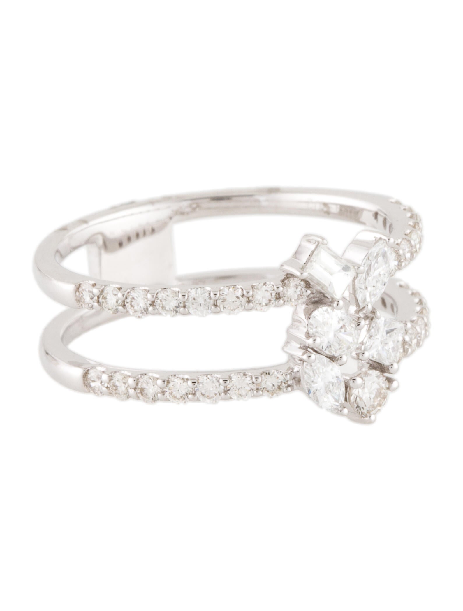 Versace Diamond Band Ring - 18K White Gold Band, Rings | The RealReal