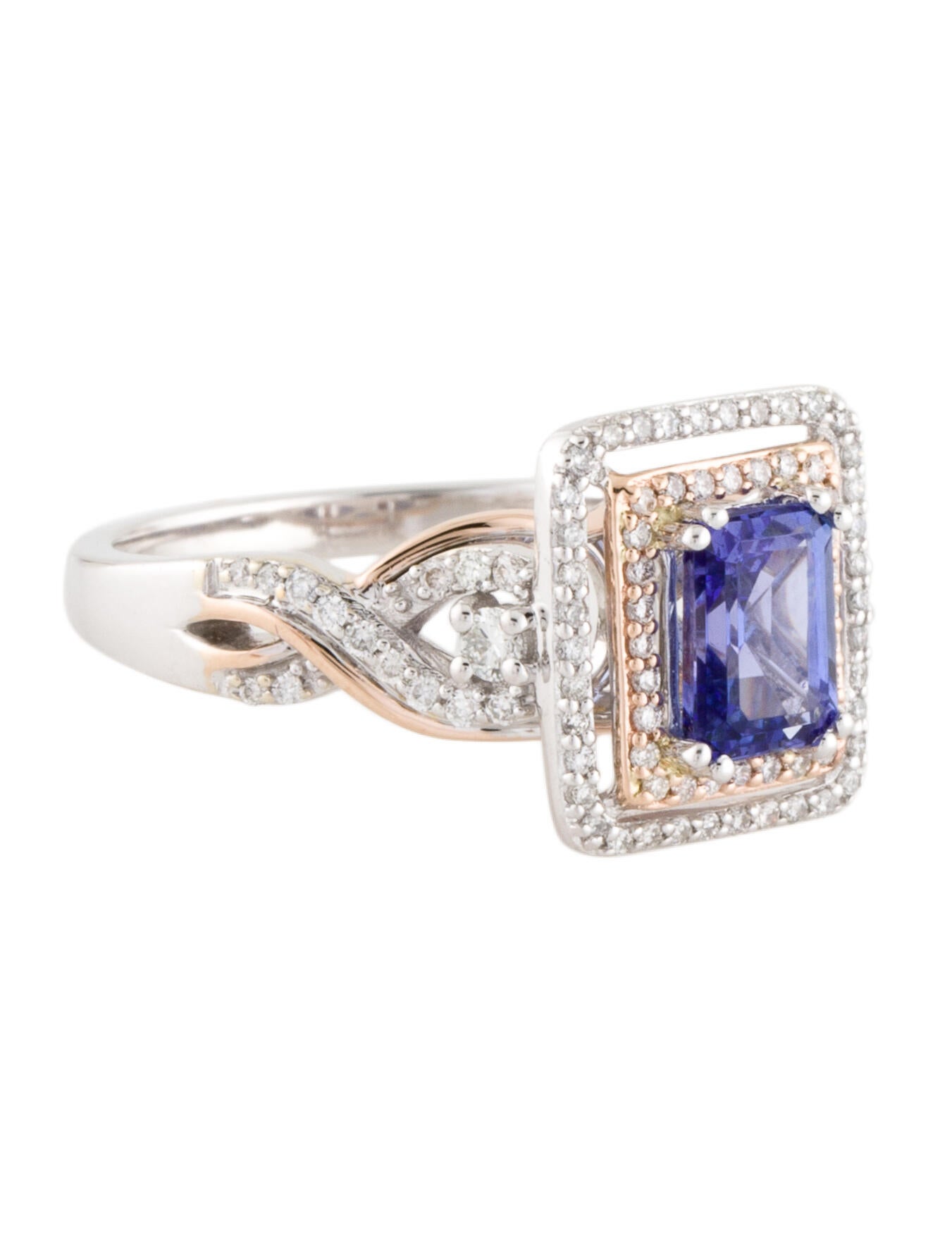 Jude Frances 18K Diamond & Enamel Lisse Spinning Pyramid Ring - 18K ...