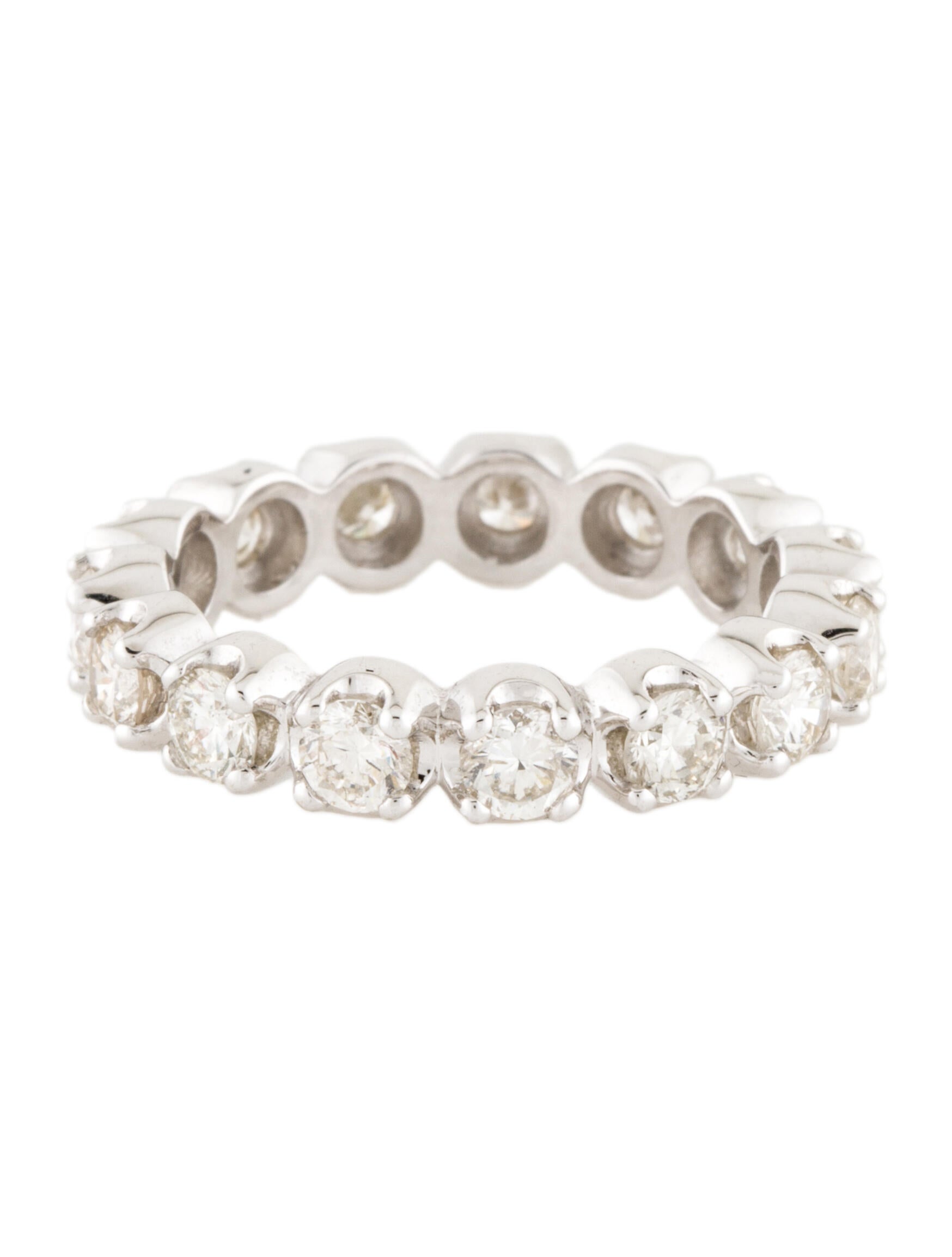 Daniella Design Platinum 12.39ctw Diamond Full Eternity Ring - Platinum ...