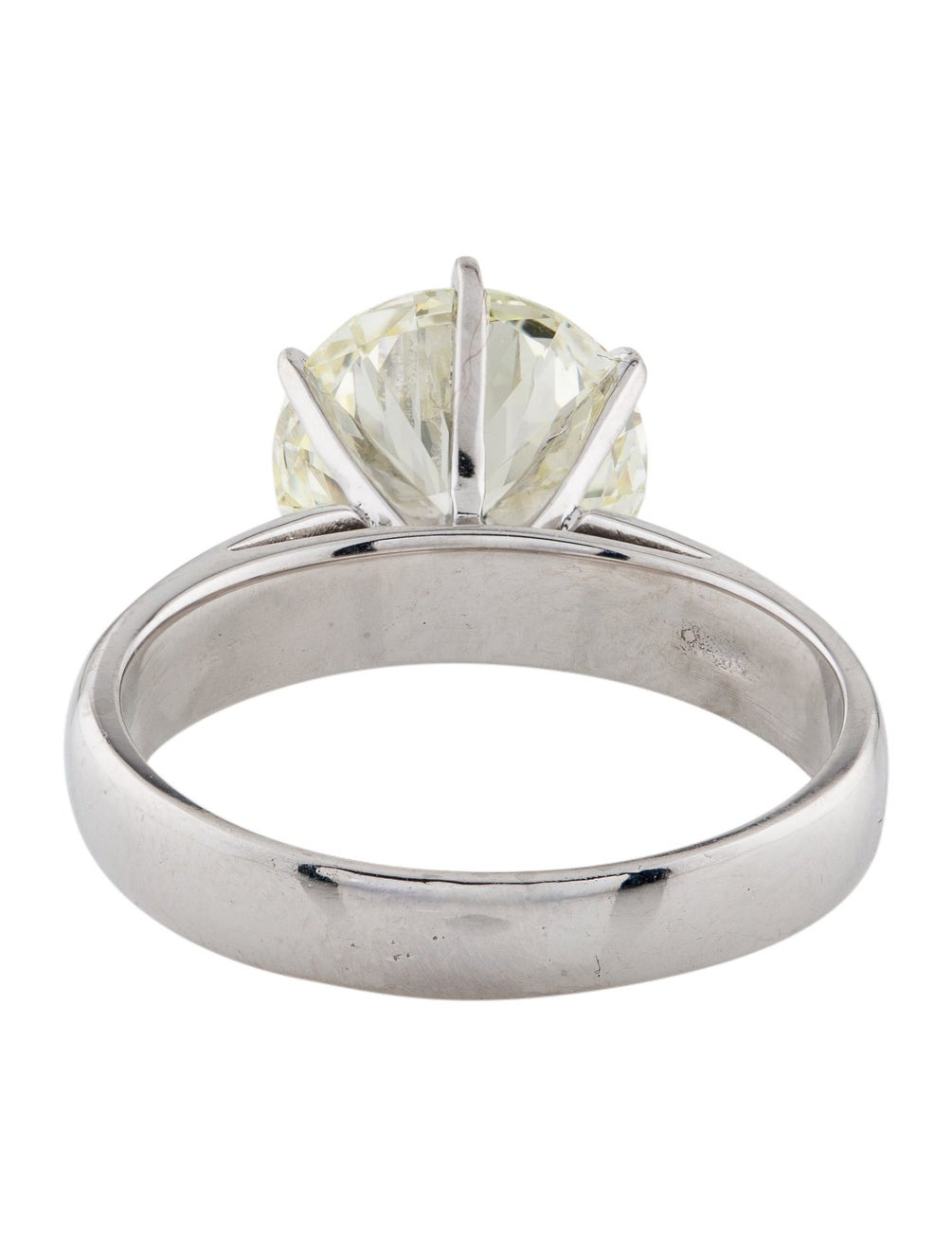 Ring Platinum 4.13ct Diamond Engagement Ring - 900 Platinum Engagement Ring, Rings - RRING239364 ...