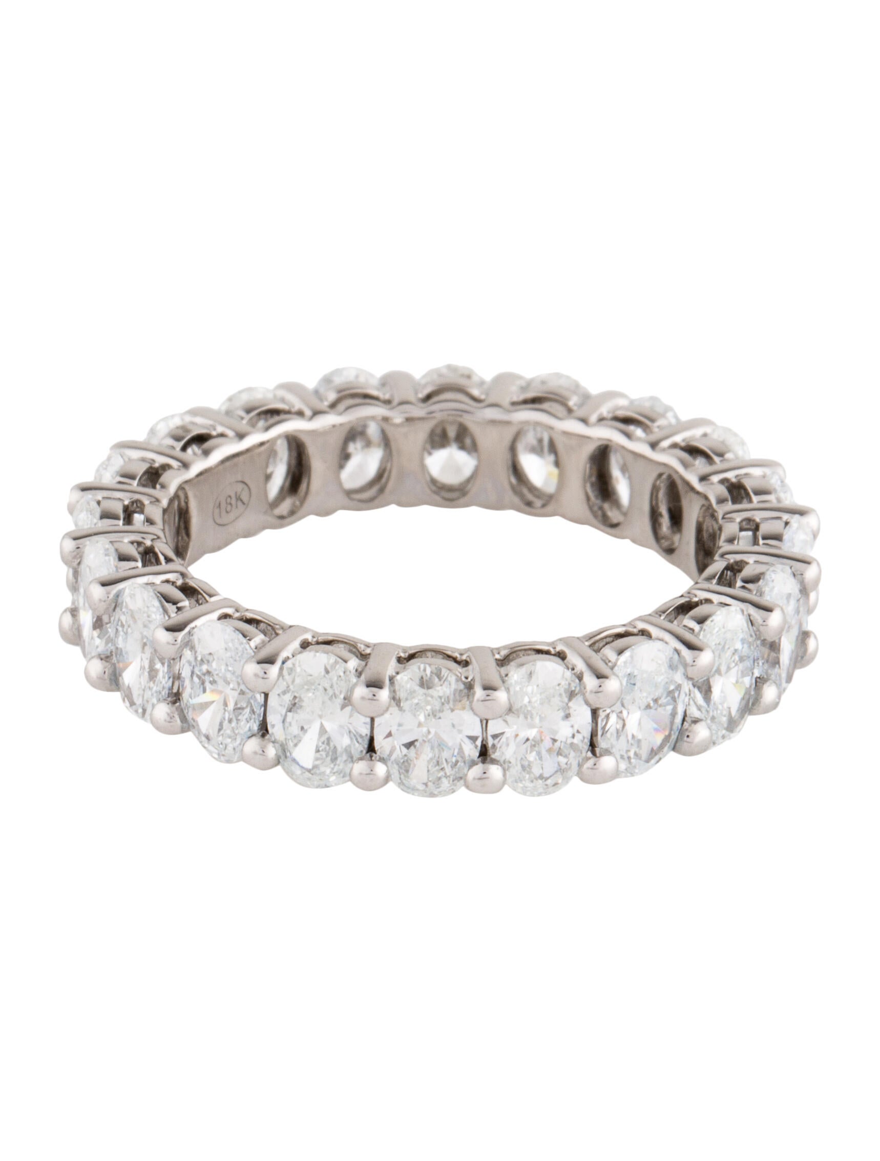 Tiffany & Co. Platinum Diamond Etoile Three Row Eternity Band - 950 ...