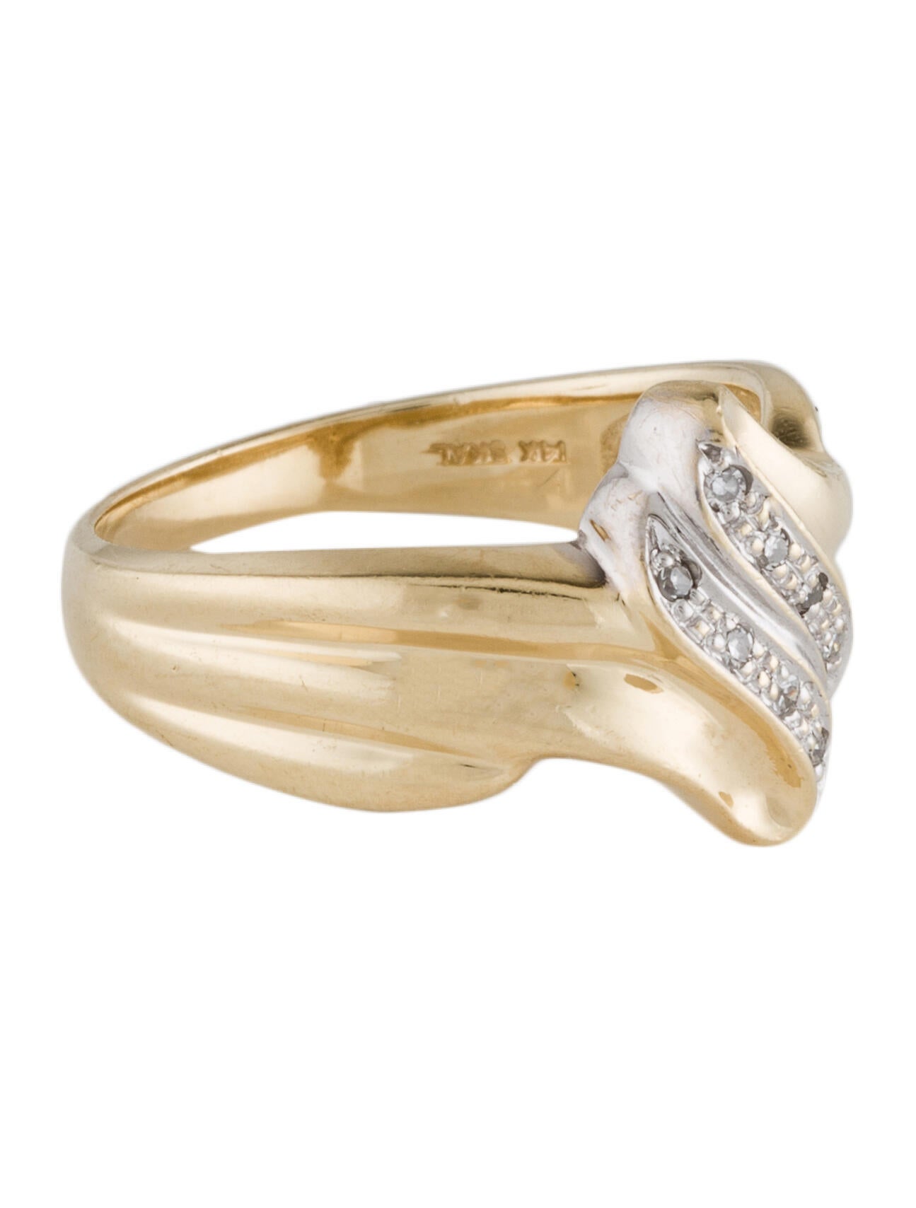 Ring Diamond Cocktail RIng - 14K Yellow Gold Cocktail Ring, Rings | The ...