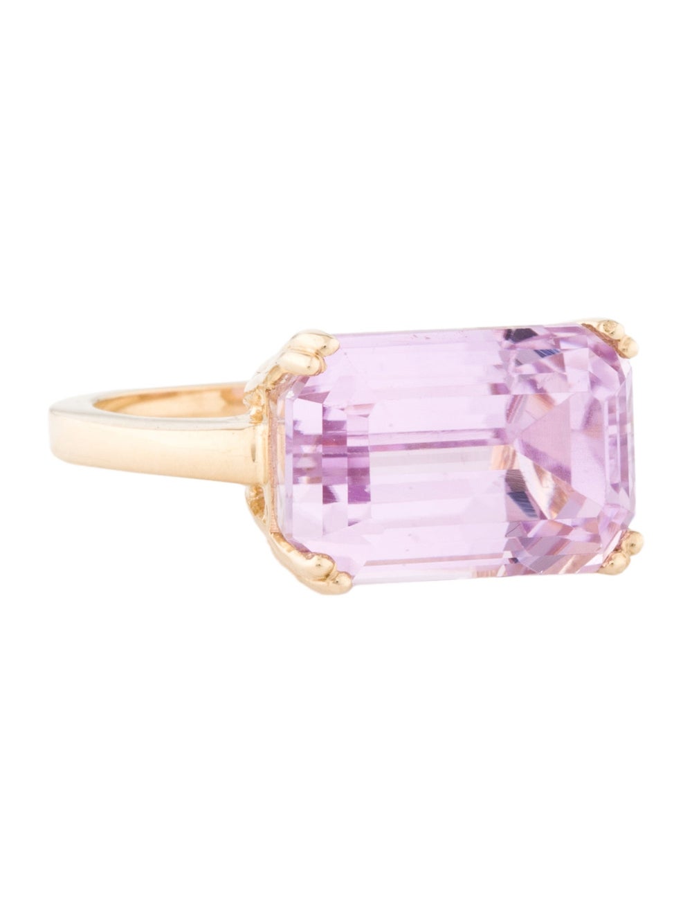 Ring 14K 13.93ctw Kunzite Cocktail Ring - 14K Yellow Gold Cocktail Ring, Rings - RRING241247 ...