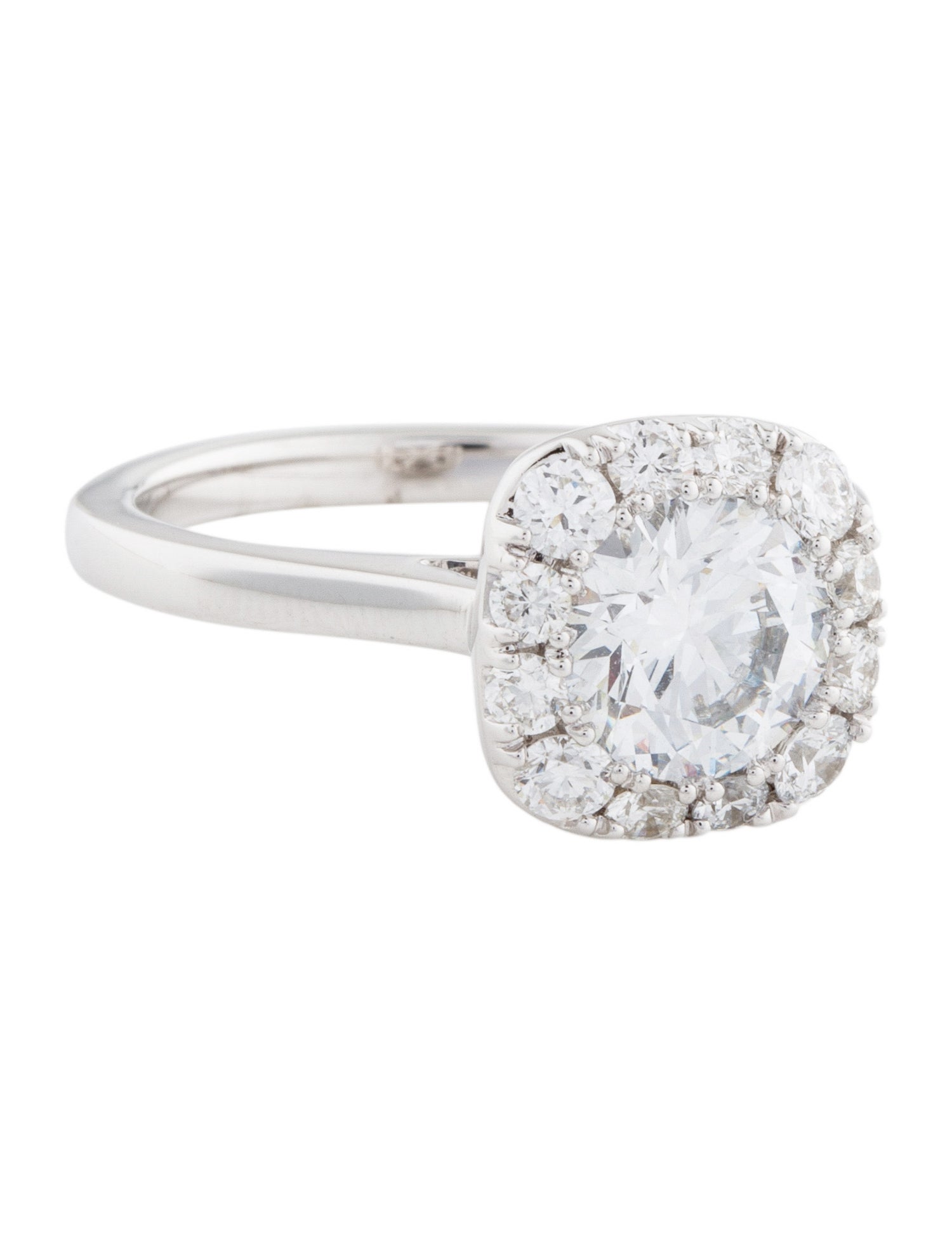 Ring 14K 2.00ctw Lab-Grown Diamond Cocktail Ring - Rhodium-Plated 14K ...