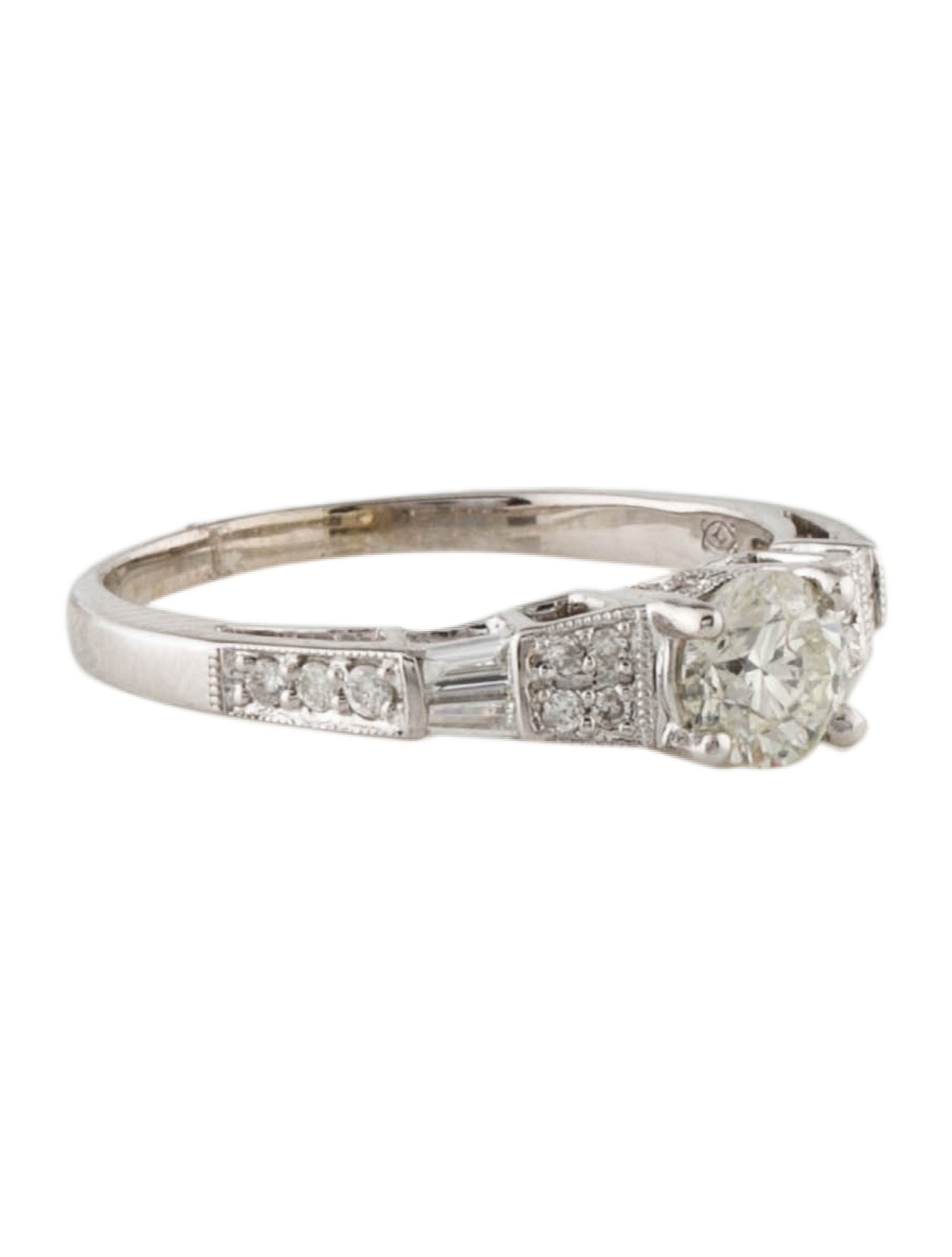 Ring 14K Aquamarine Cocktail - 14K White Gold Cocktail Ring, Rings ...