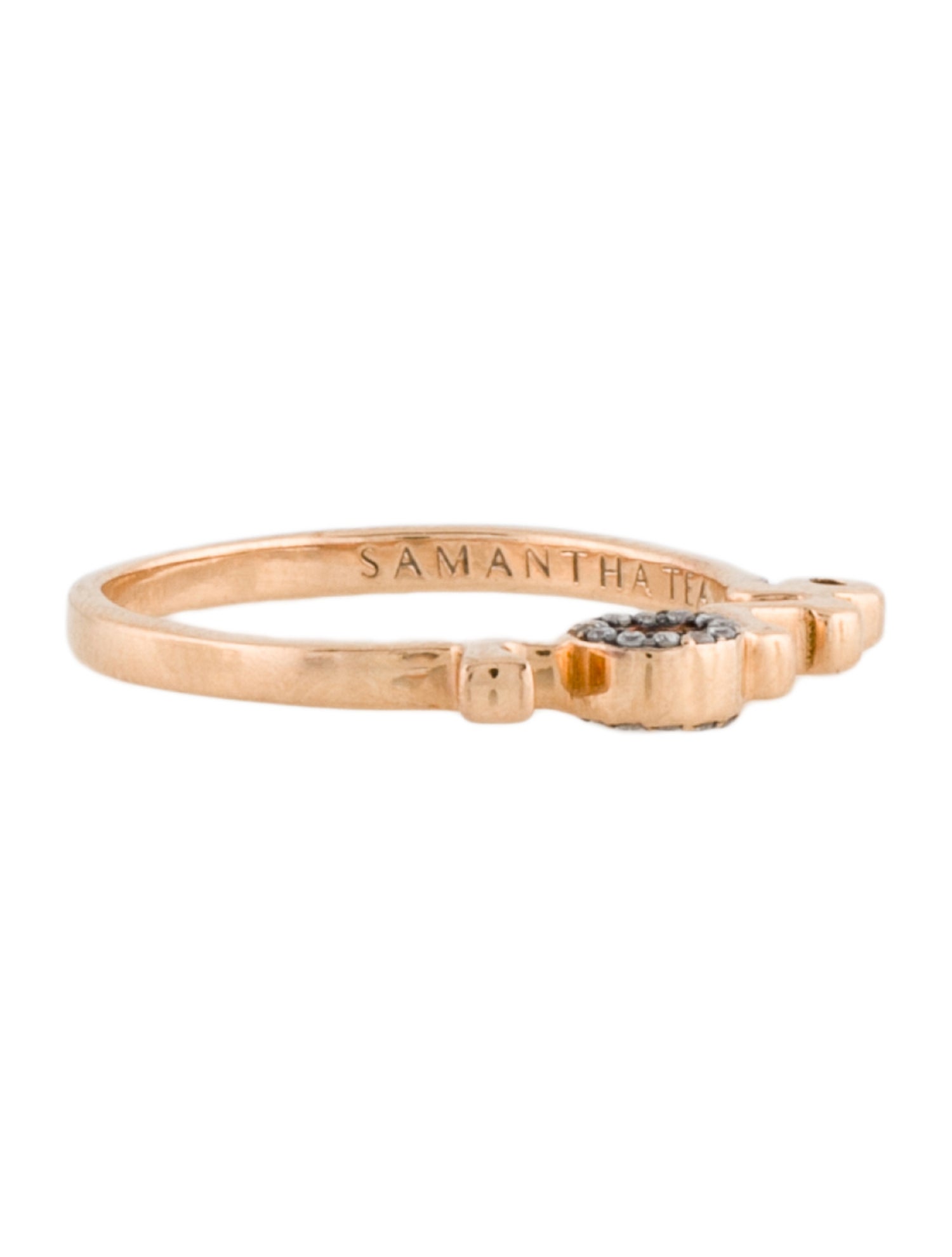 Ring Samantha Tea 18K Diamond 'O My Love' Band Ring - 18K Rose Gold ...