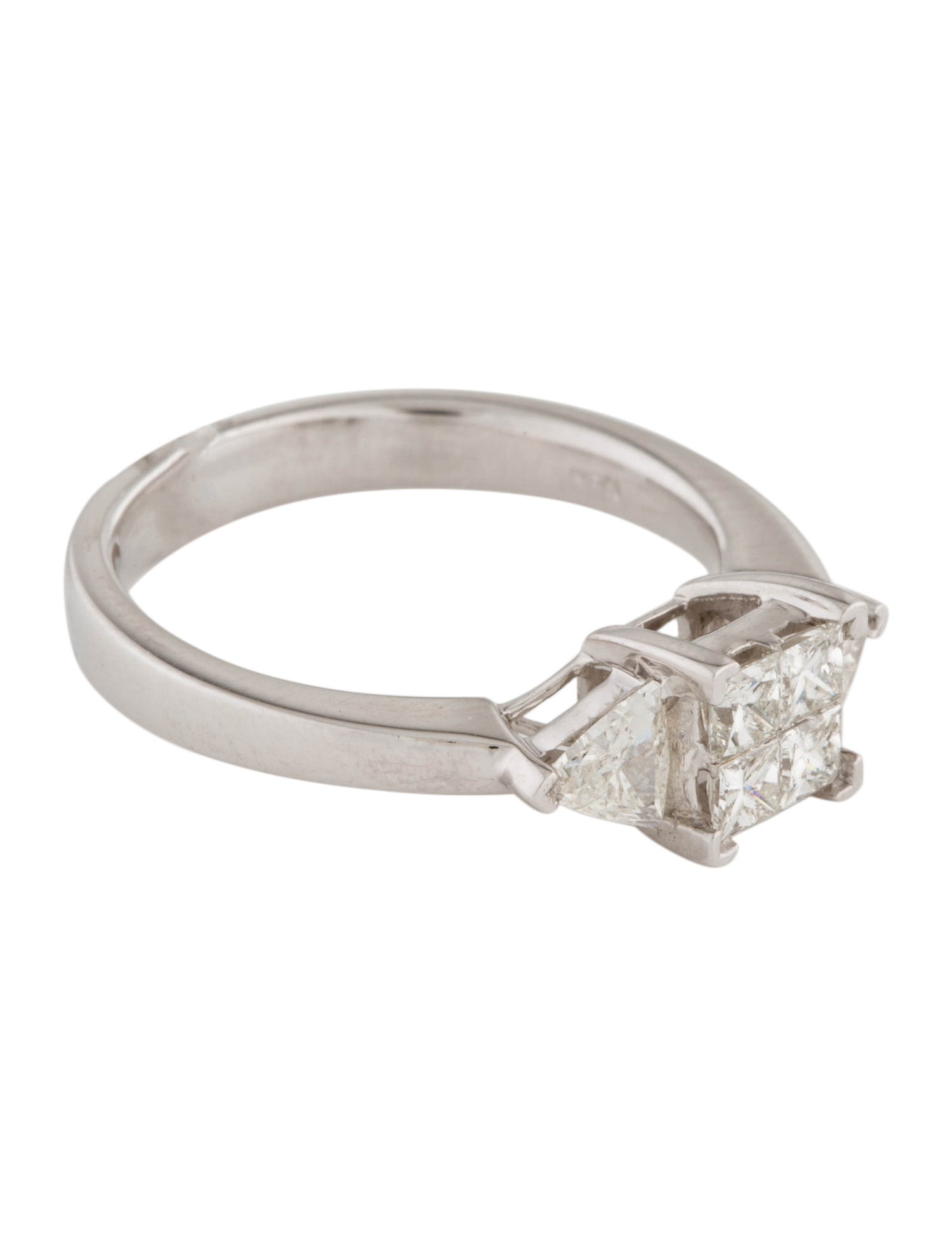 Ring 18K Emerald & Diamond Cocktail Ring - Gold, 18K White Gold ...