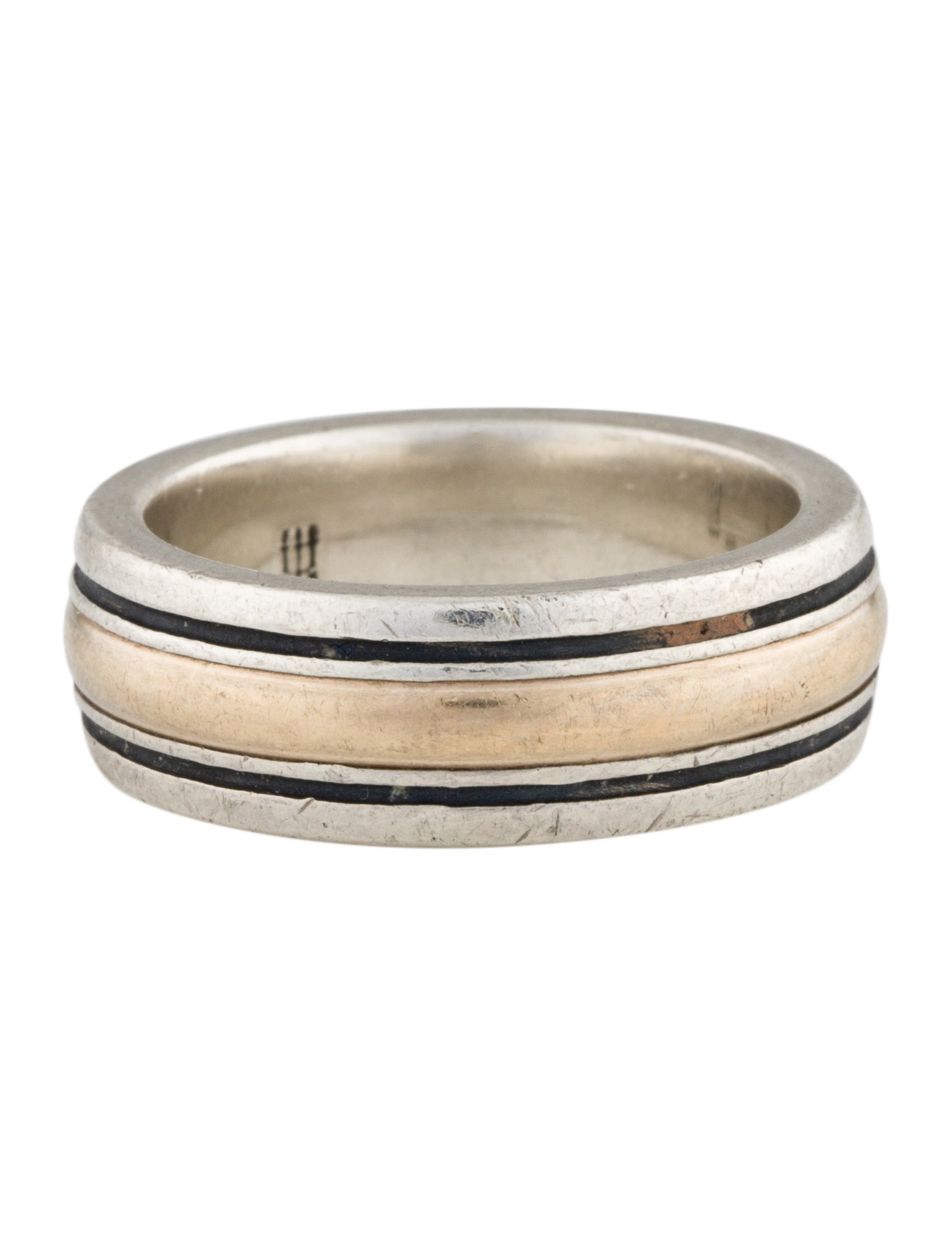 Ring James Avery Two-Tone Band - 14K Yellow Gold Band, Rings ...