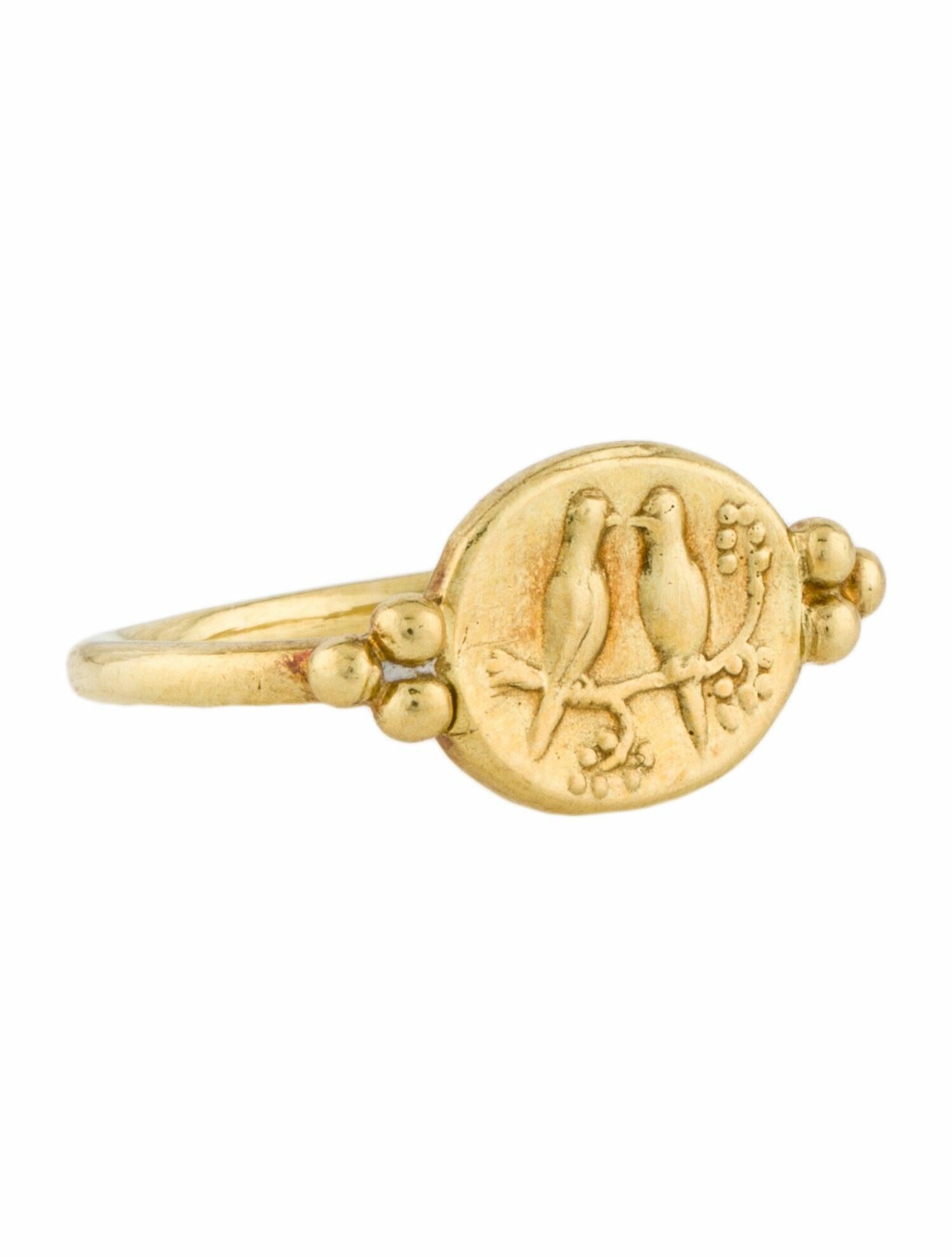 Ring Helen Woodhull 18K Bird Ring - Signet Ring, Rings - RRING251973 ...