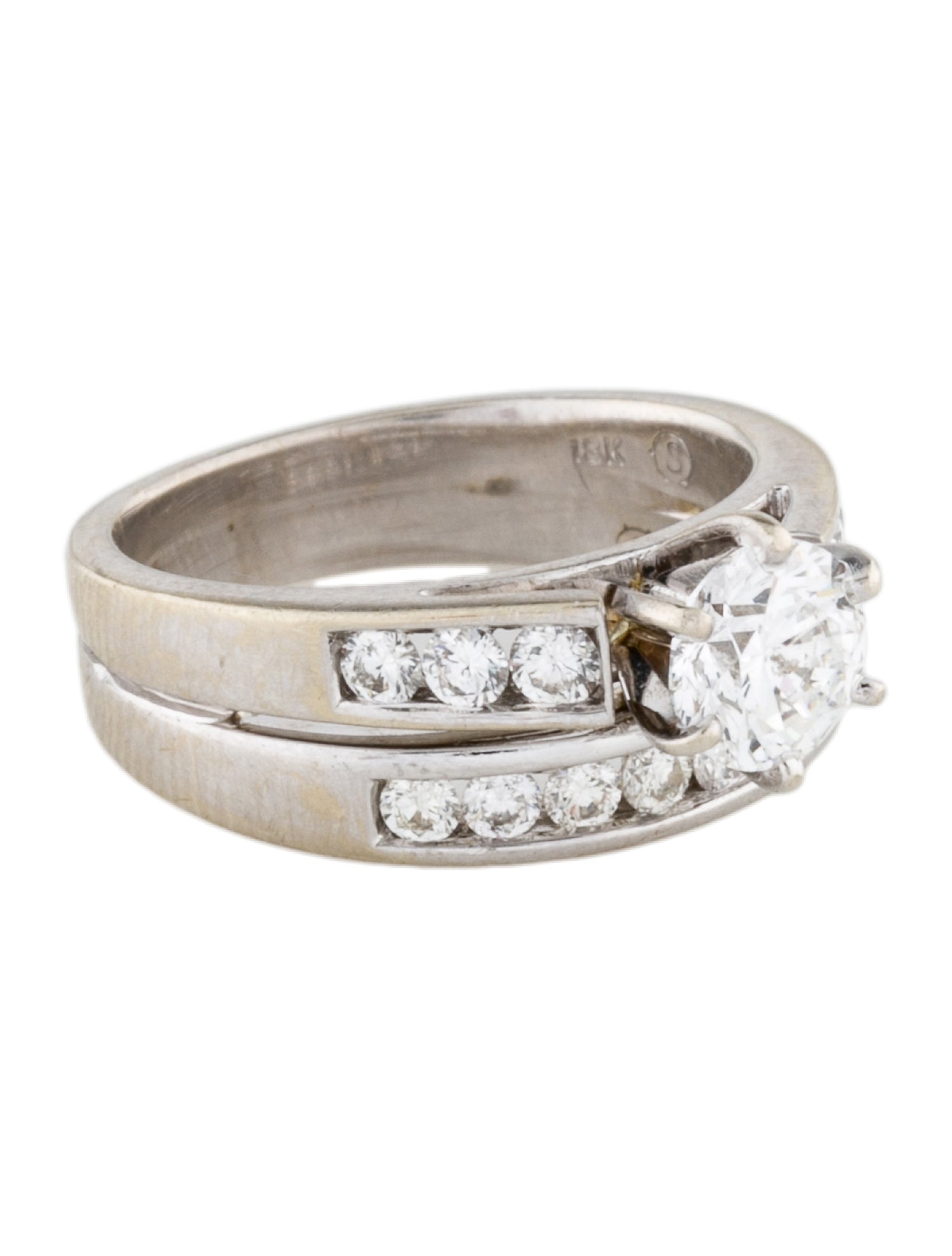 Ring 18K Diamond Wedding Set - Wedding Set, Rings - RRING252643 | The ...