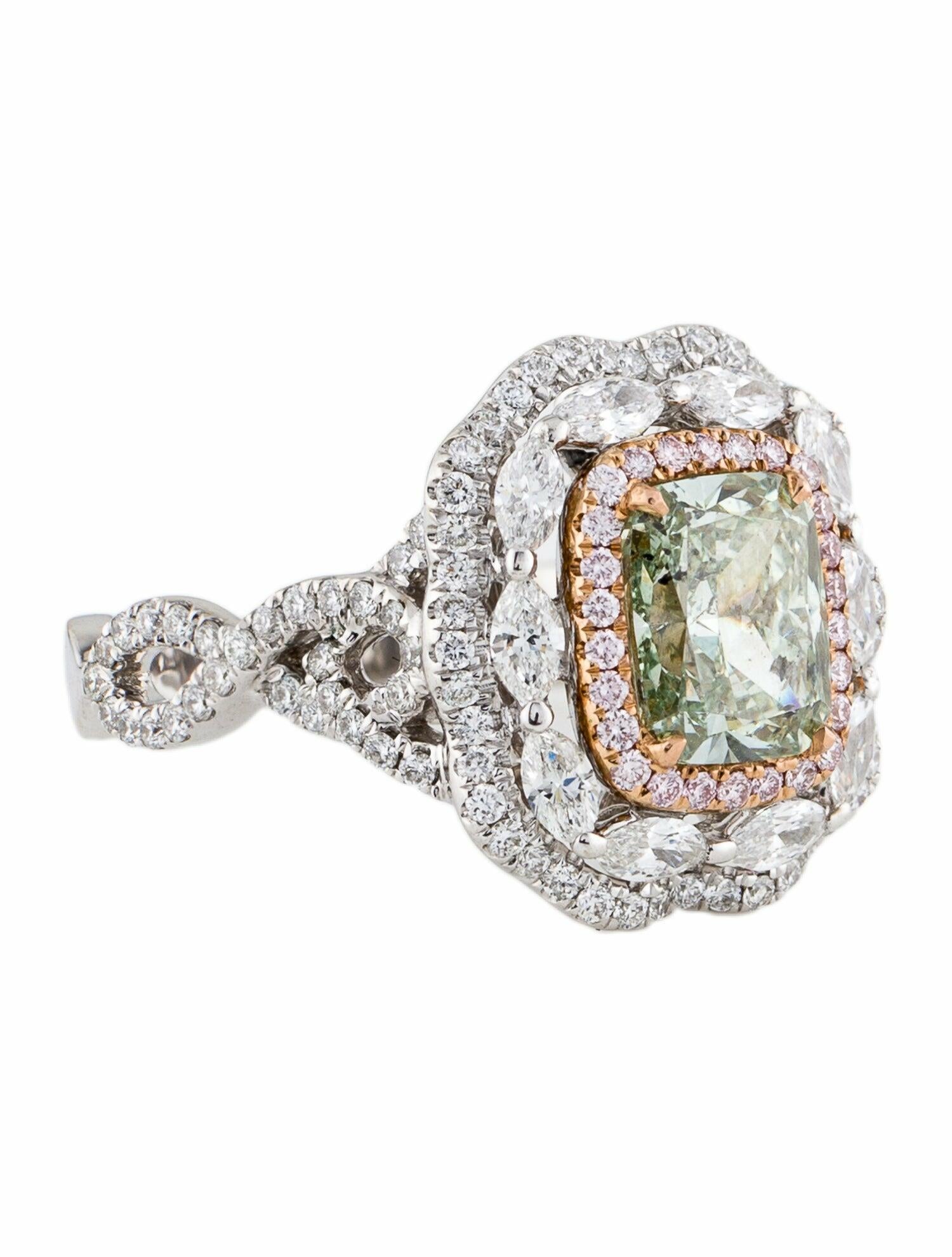 Ring 14K Sapphire Cocktail Ring - Rhodium-Plated 14K White Gold ...