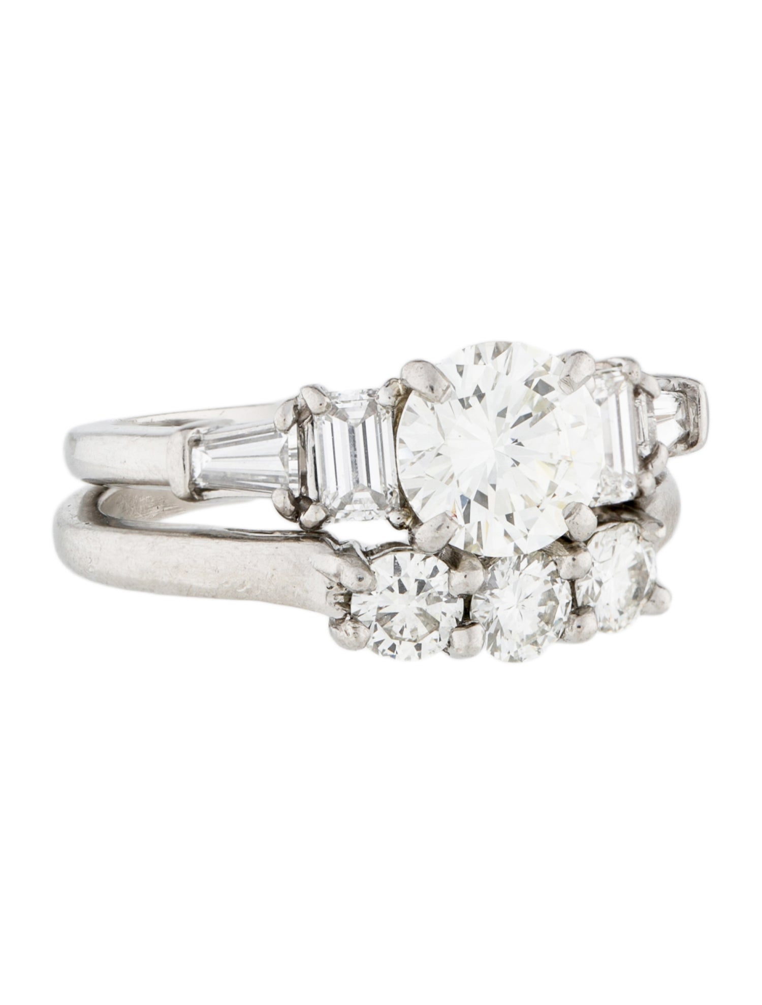 Ring Platinum Diamond Wedding Set - Platinum Wedding Set, Rings | The ...