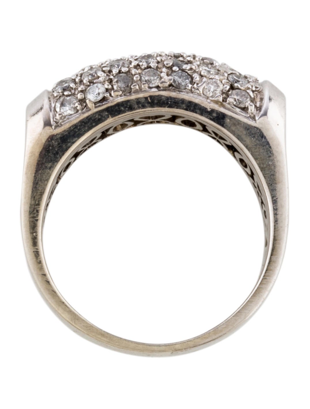Ring Pavé Diamond Band Ring - Rings - RRING25369 | The RealReal