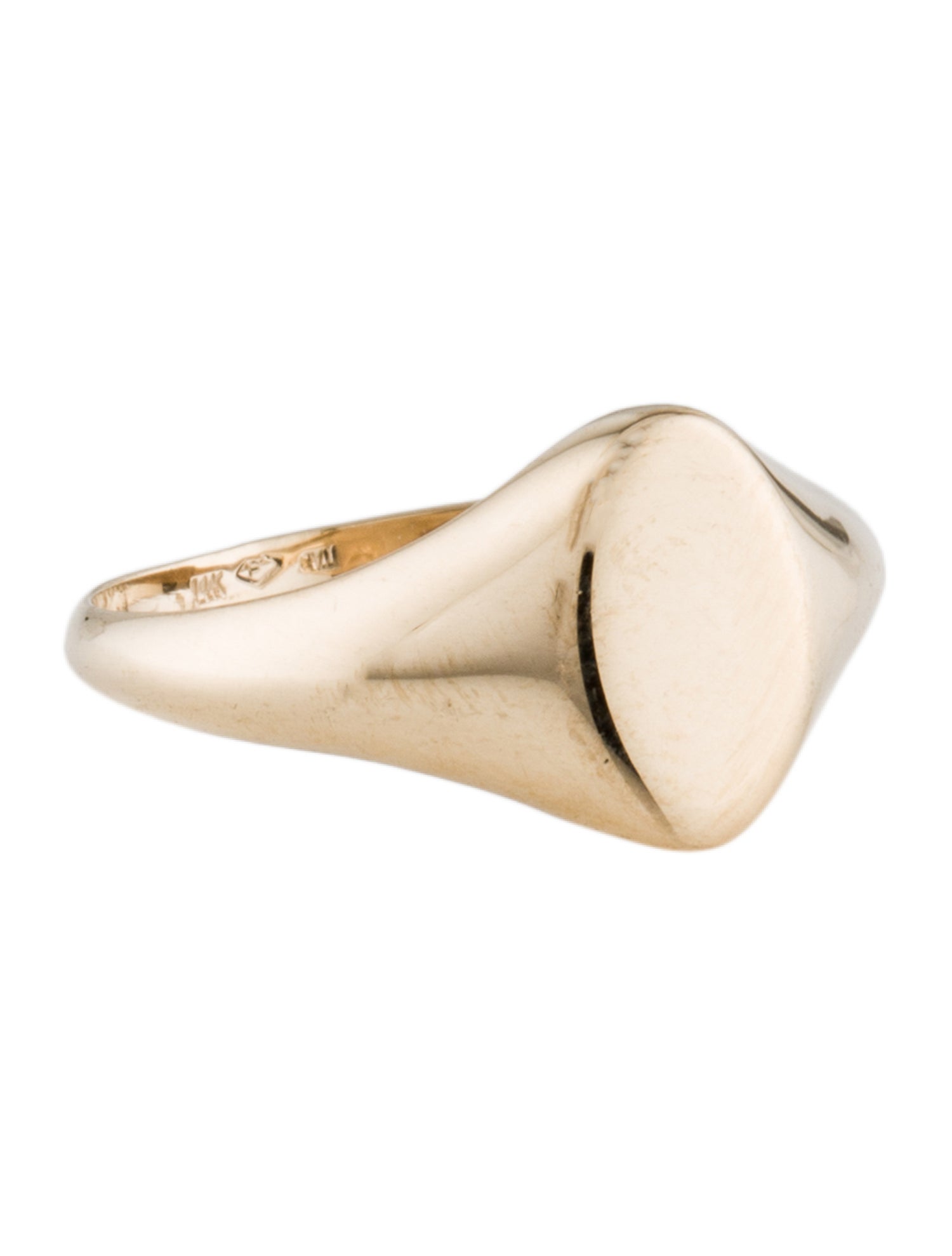 Ring 14K Oval Signet - Signet Ring, Rings - RRING254877 | The RealReal