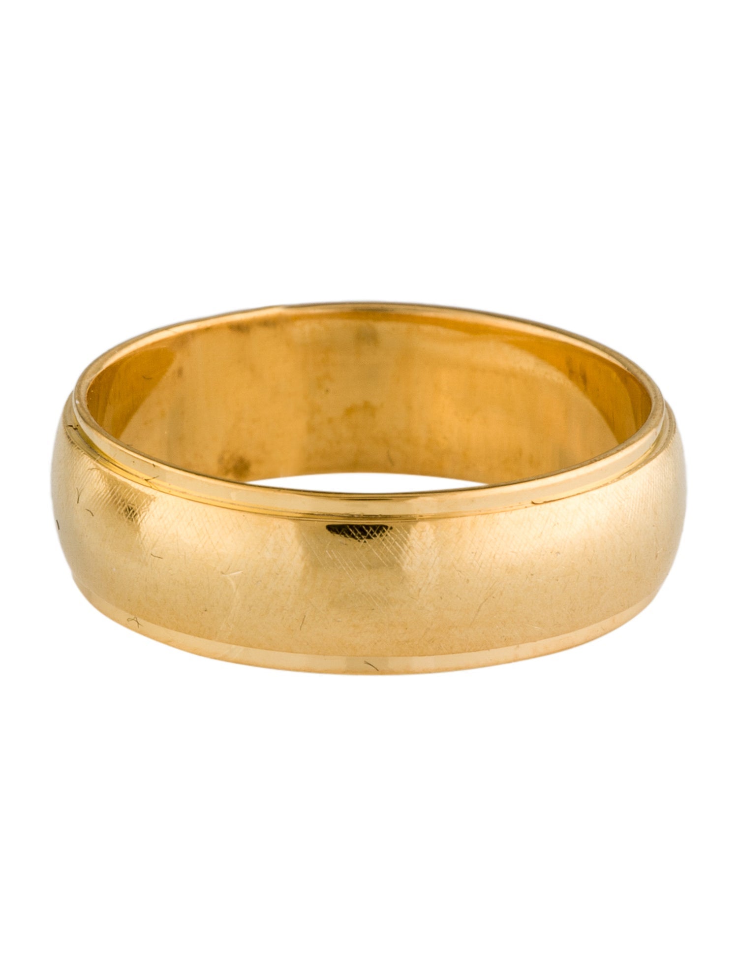 Ring 14K Wedding Band - 14K Yellow Gold Band, Rings - RRING257614 | The ...