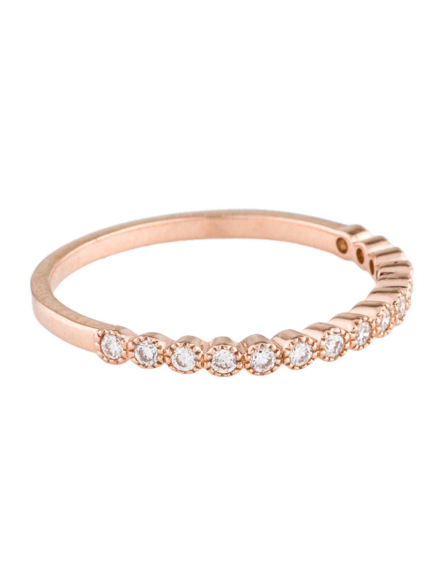 Ring 14K Two-Tone Diamond Band - 14K Yellow Gold Band, Rings ...