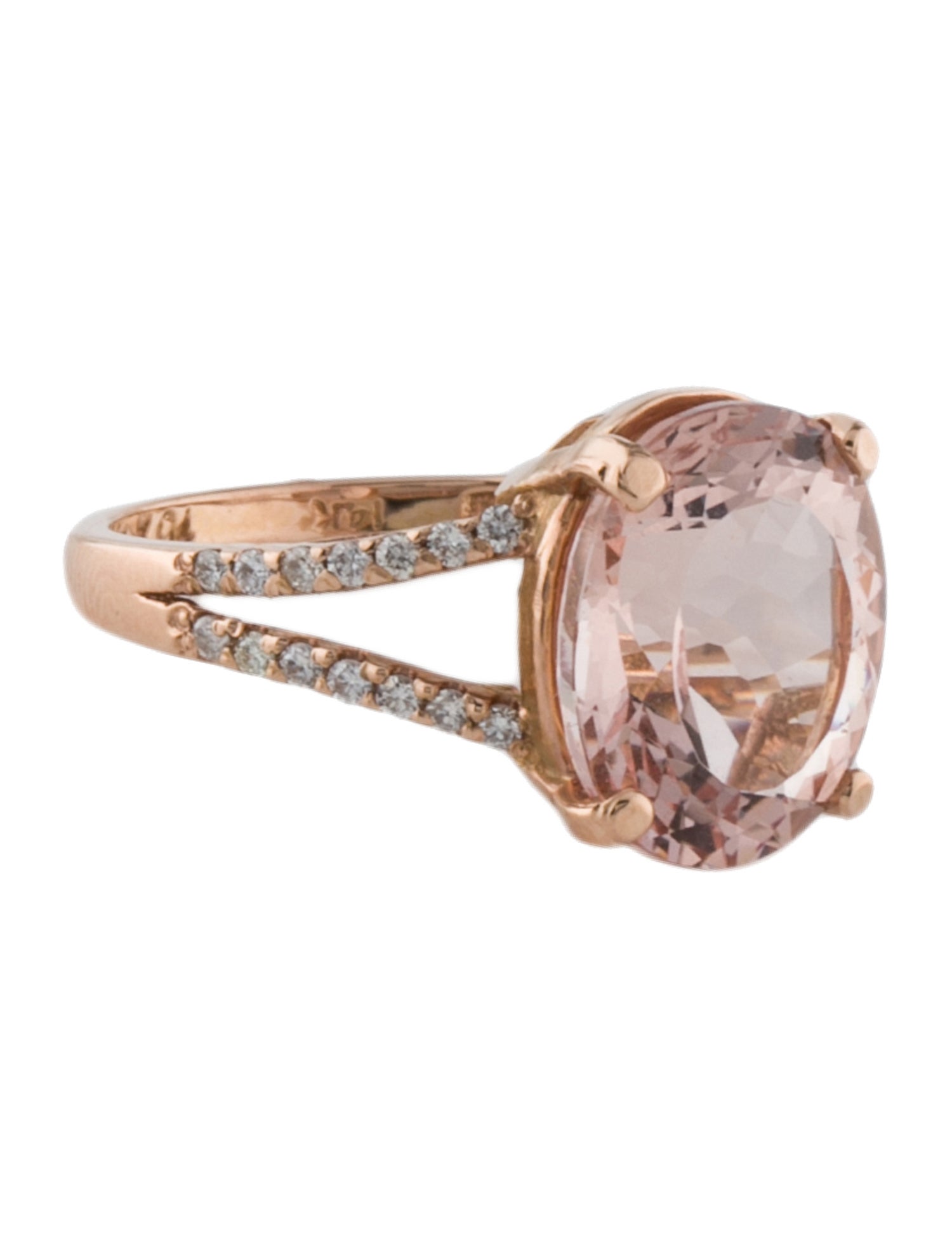 David Yurman 18K Morganite & Diamonds Cocktail Ring - 18K Rose Gold ...