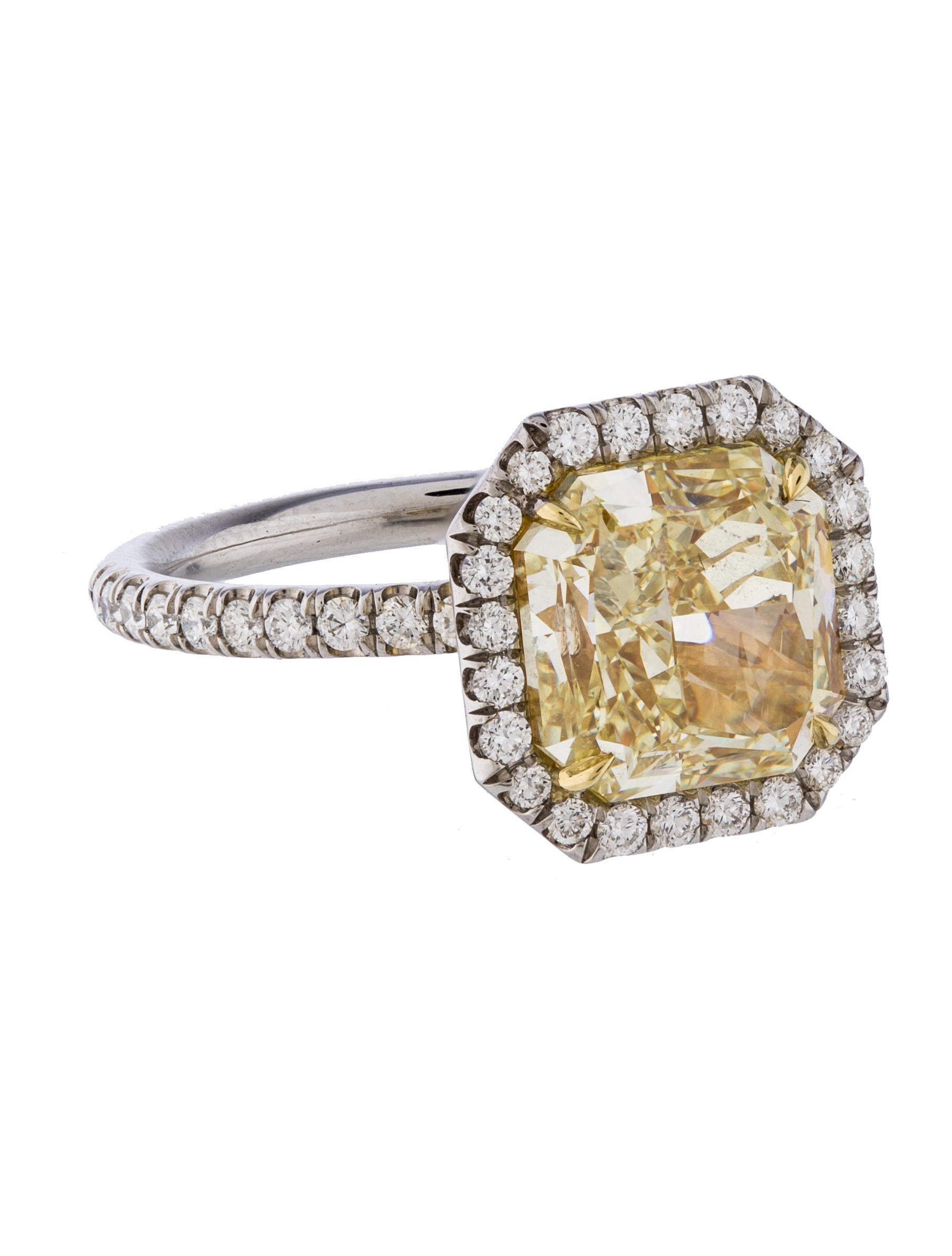 Ring Yellow Diamond Engagement Ring - Rings - | The RealReal