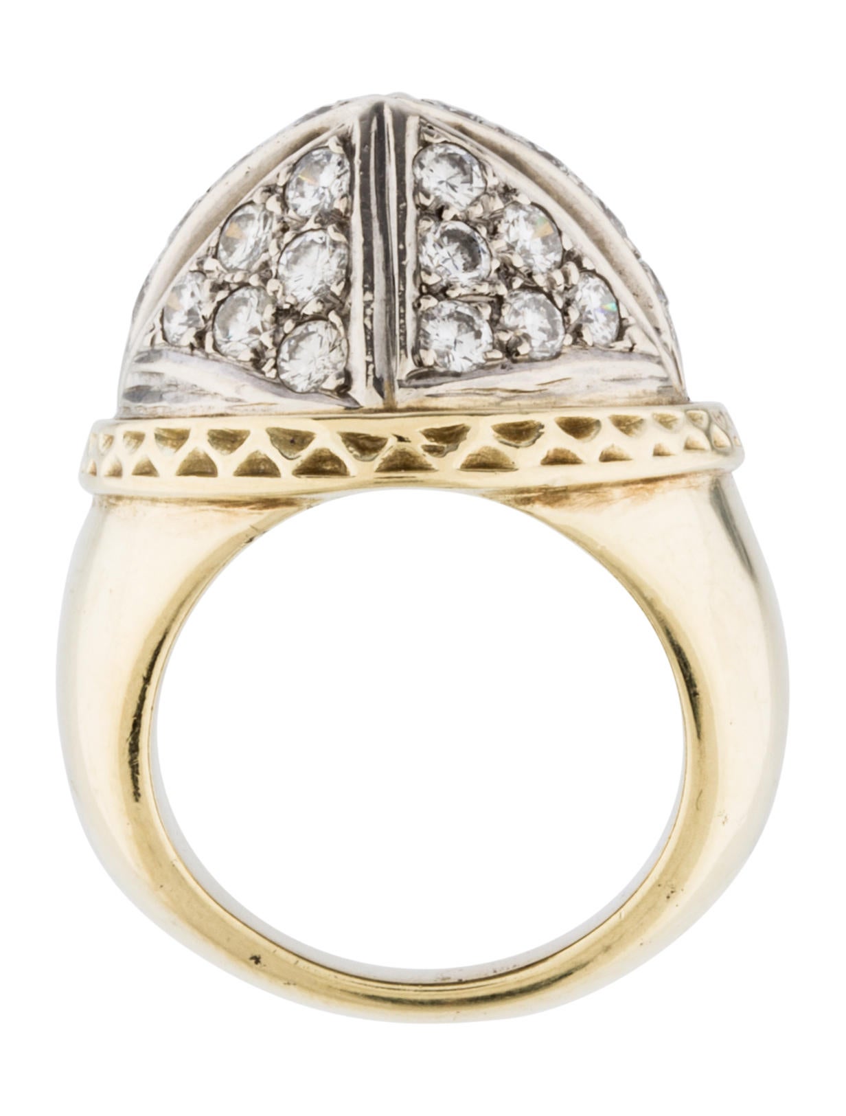 Pave Dome Ring - Rings - RRING25977 | The RealReal