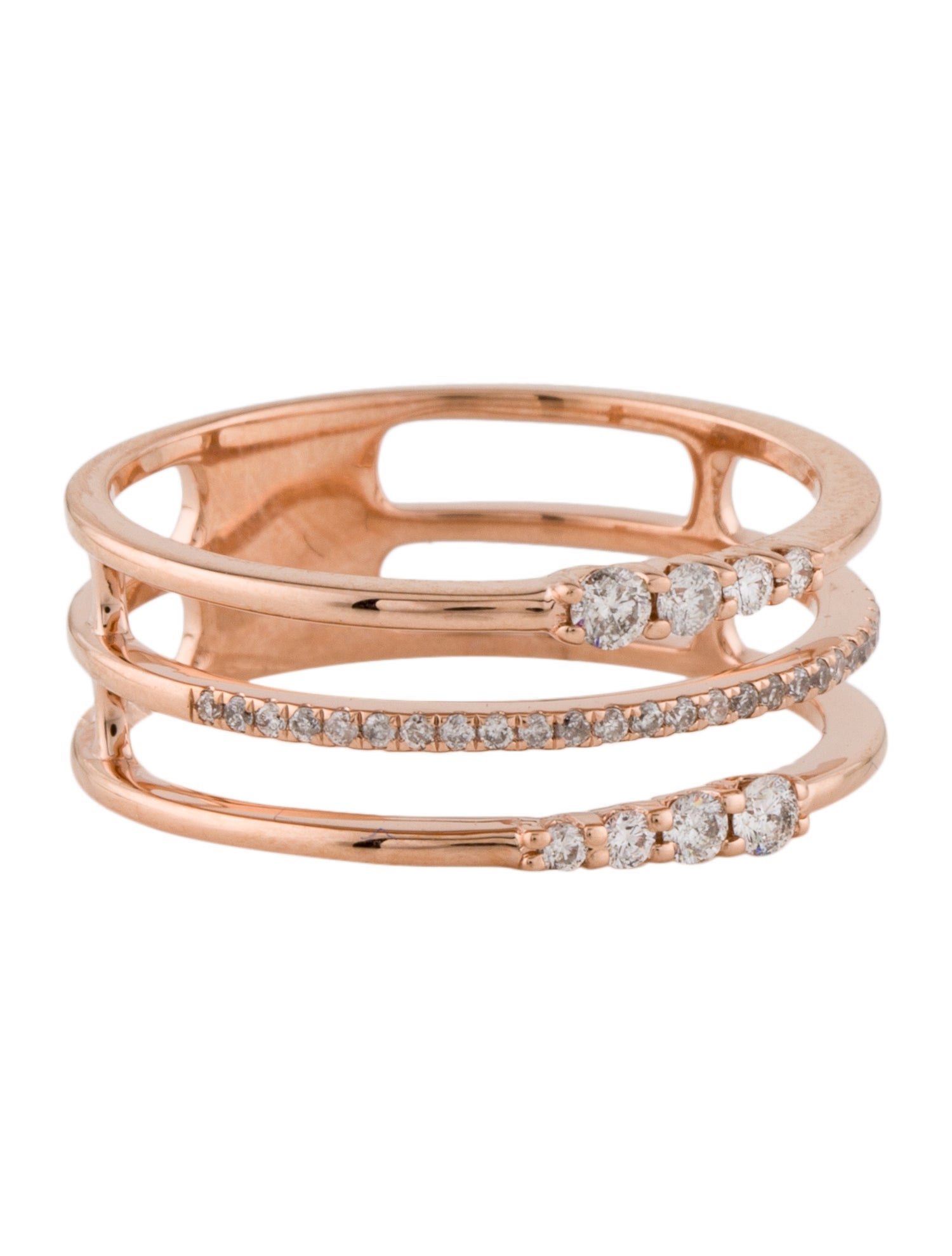 Ring 14K Diamond Arrow Wrap-Around Band Ring - 14K Yellow Gold Band ...