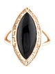 Ring 1K Onyx Cocktail Ring - 14K Yellow Gold Cocktail Ring, Rings ...