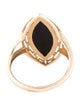 Ring 1K Onyx Cocktail Ring - 14K Yellow Gold Cocktail Ring, Rings ...