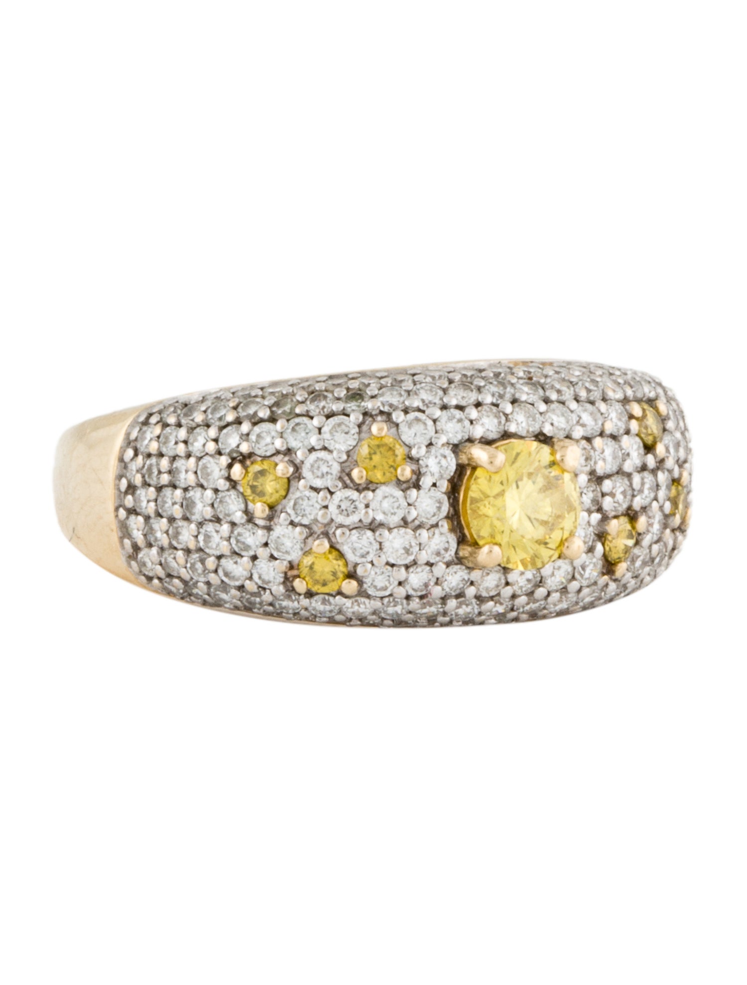 Wellendorff Forget Me Not Spinning Ring - Gold, 18K Yellow Gold Band ...
