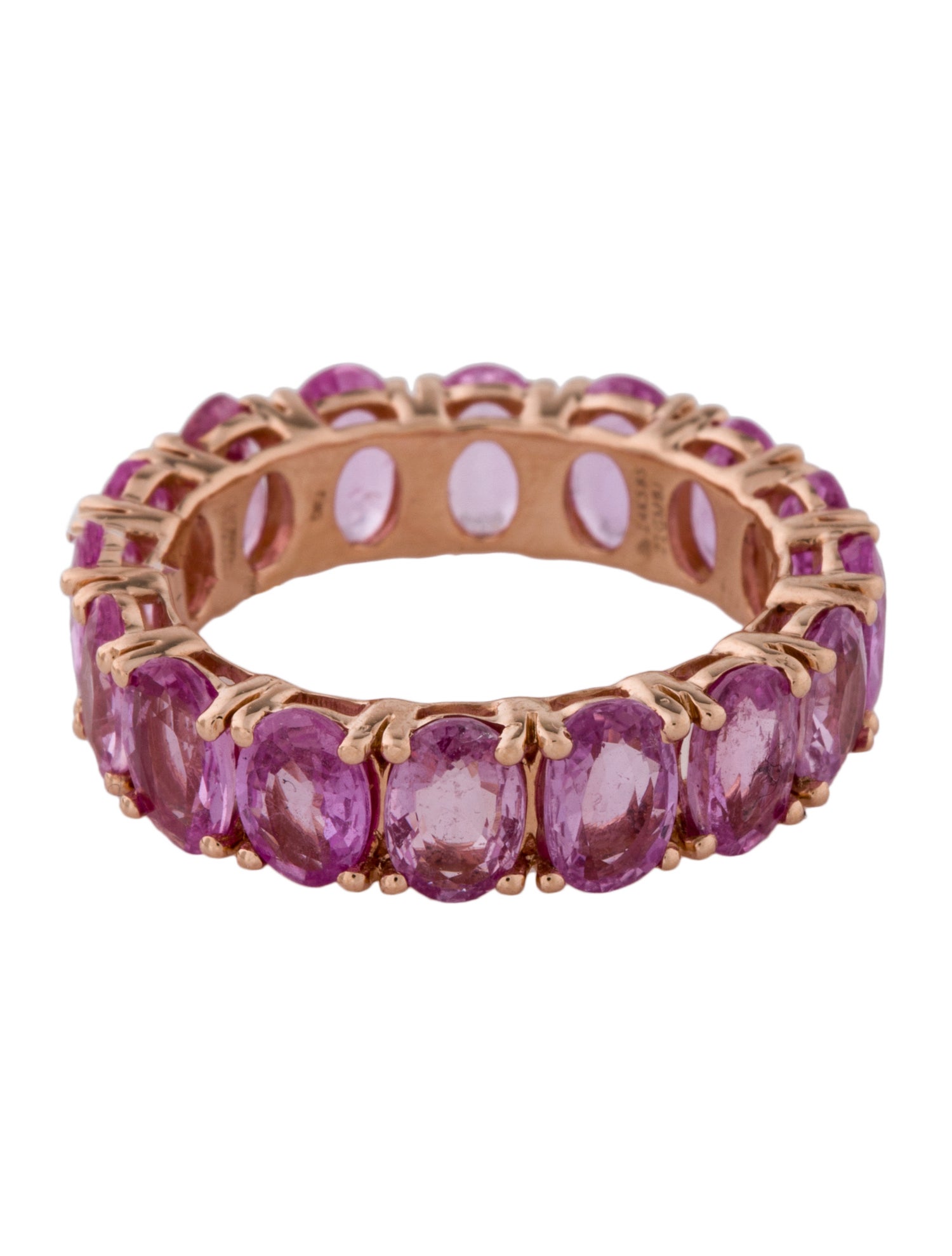 Ring 14K 3.52ctw Ruby Eternity Band - 14K Yellow Gold Eternity Band ...