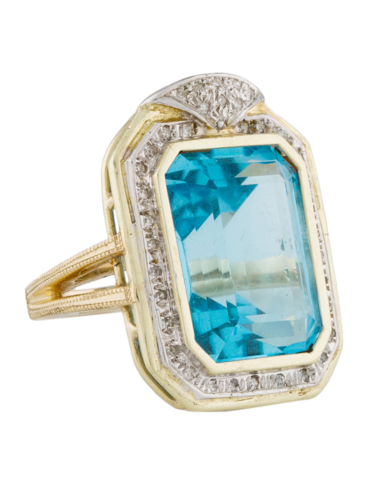 Tagliamonte 14K Three Graces Ring - 14K Yellow Gold Cocktail Ring ...