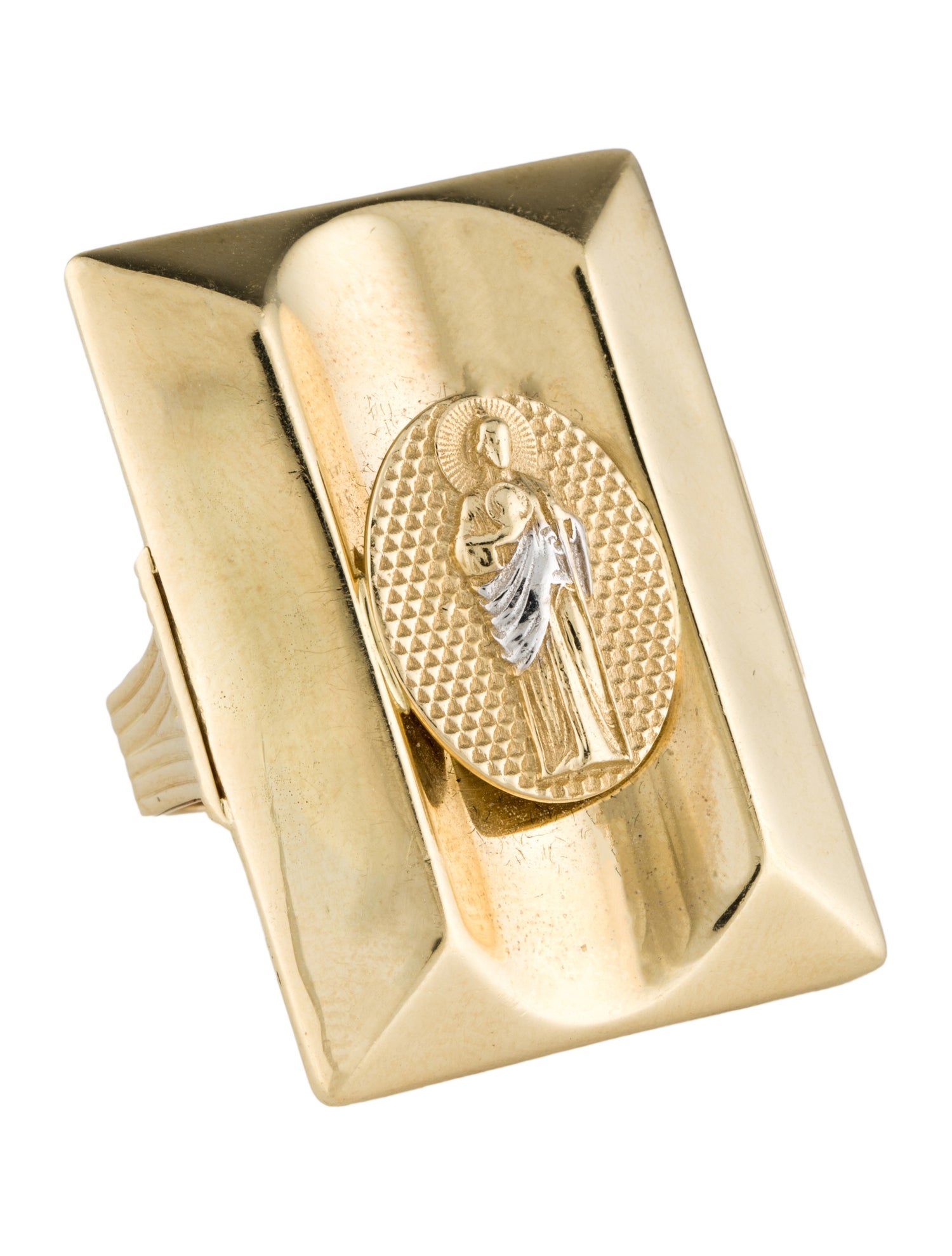 Ring 14K Religious Cocktail - 14K Yellow Gold Cocktail Ring, Rings ...
