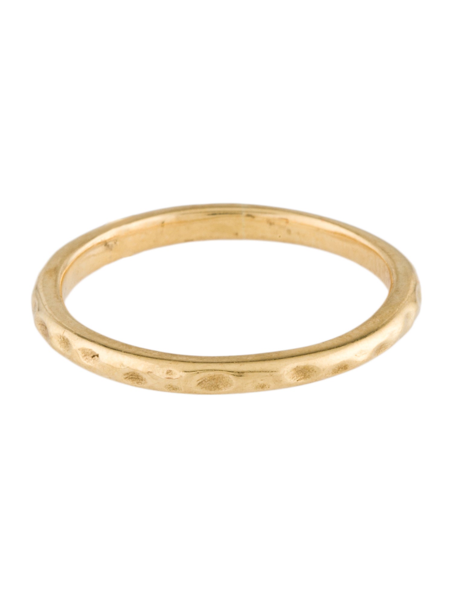 Ring Jane Koplewitz 18K Textured Band Ring - 18K Yellow Gold Band ...