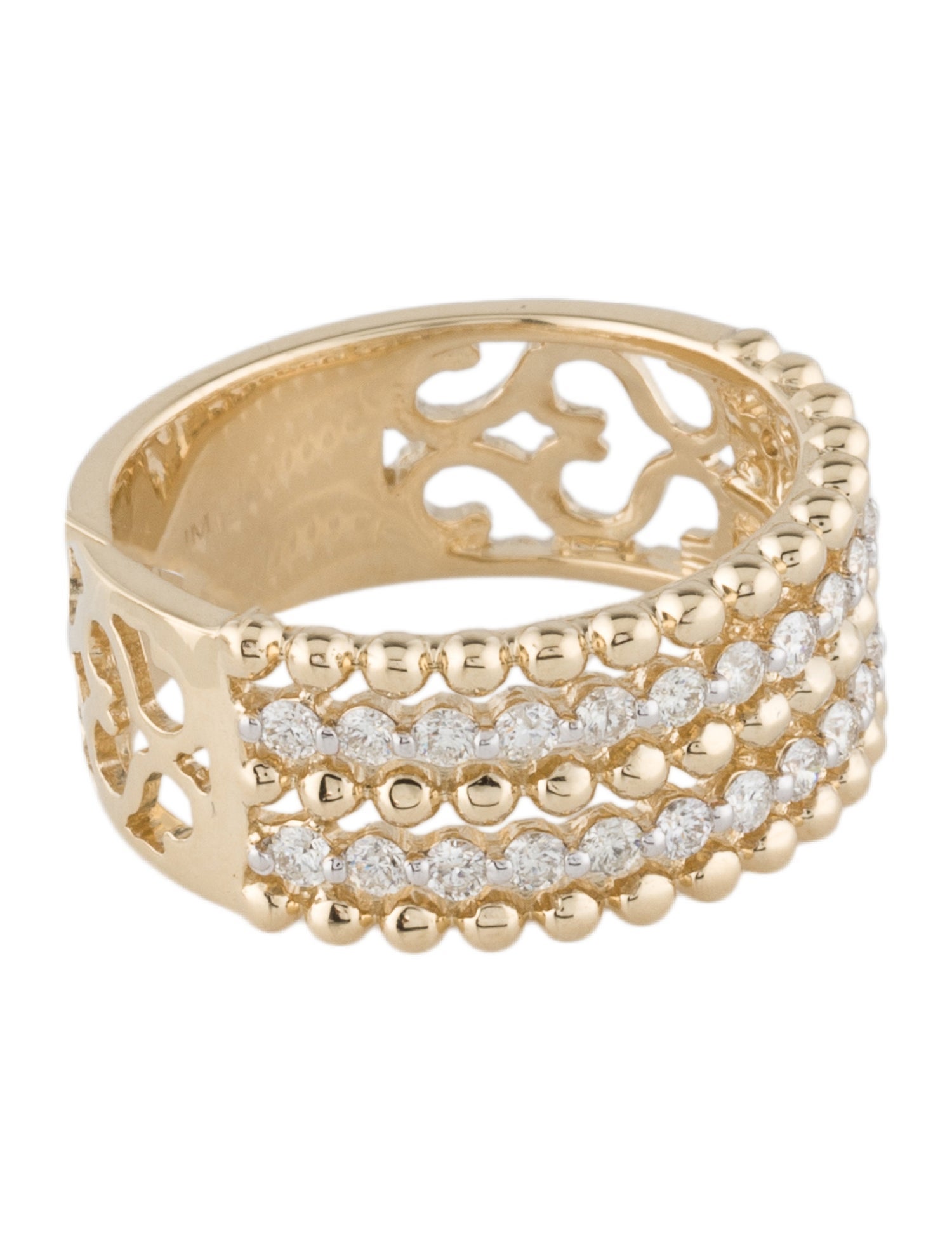 Di Modolo 18K Diamond & Multistone Flower Tempia Ring - 18K Yellow Gold ...