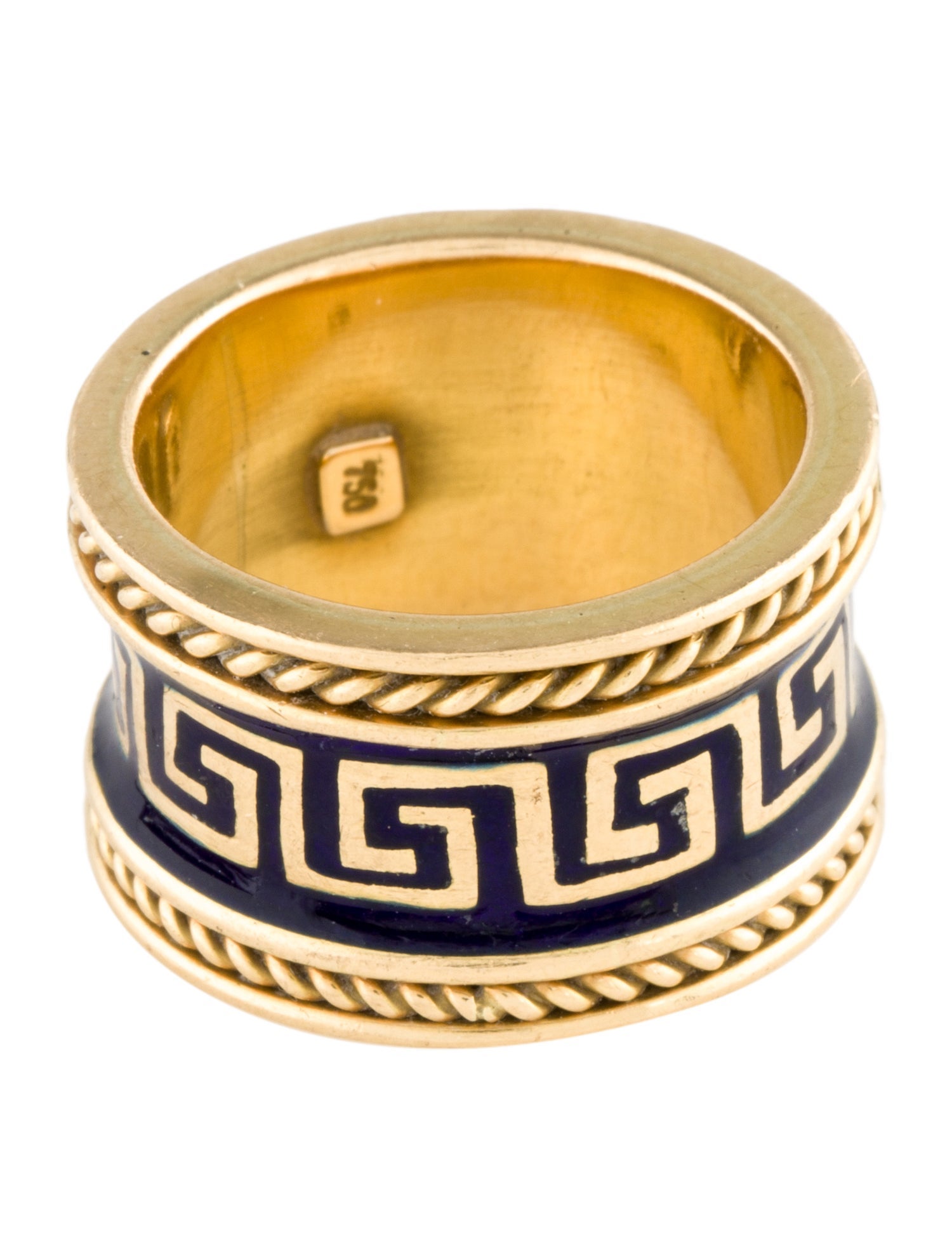 Ring Bernard K. Passman Coral and Diamond Riverwalk Ring - 18K White ...