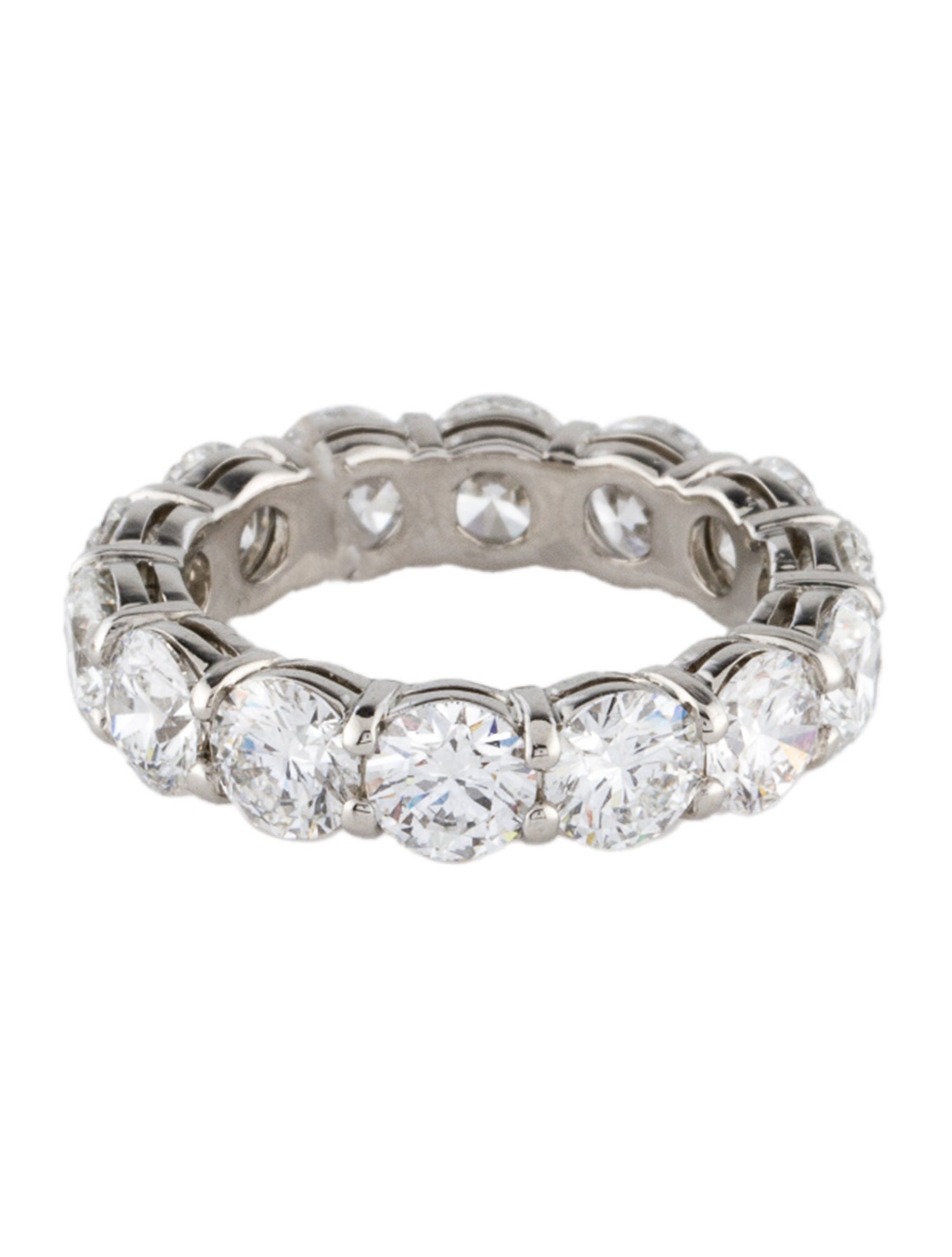 Ring Platinum 5.93ctw Lab-Grown Diamond Eternity Band Ring - 950 ...