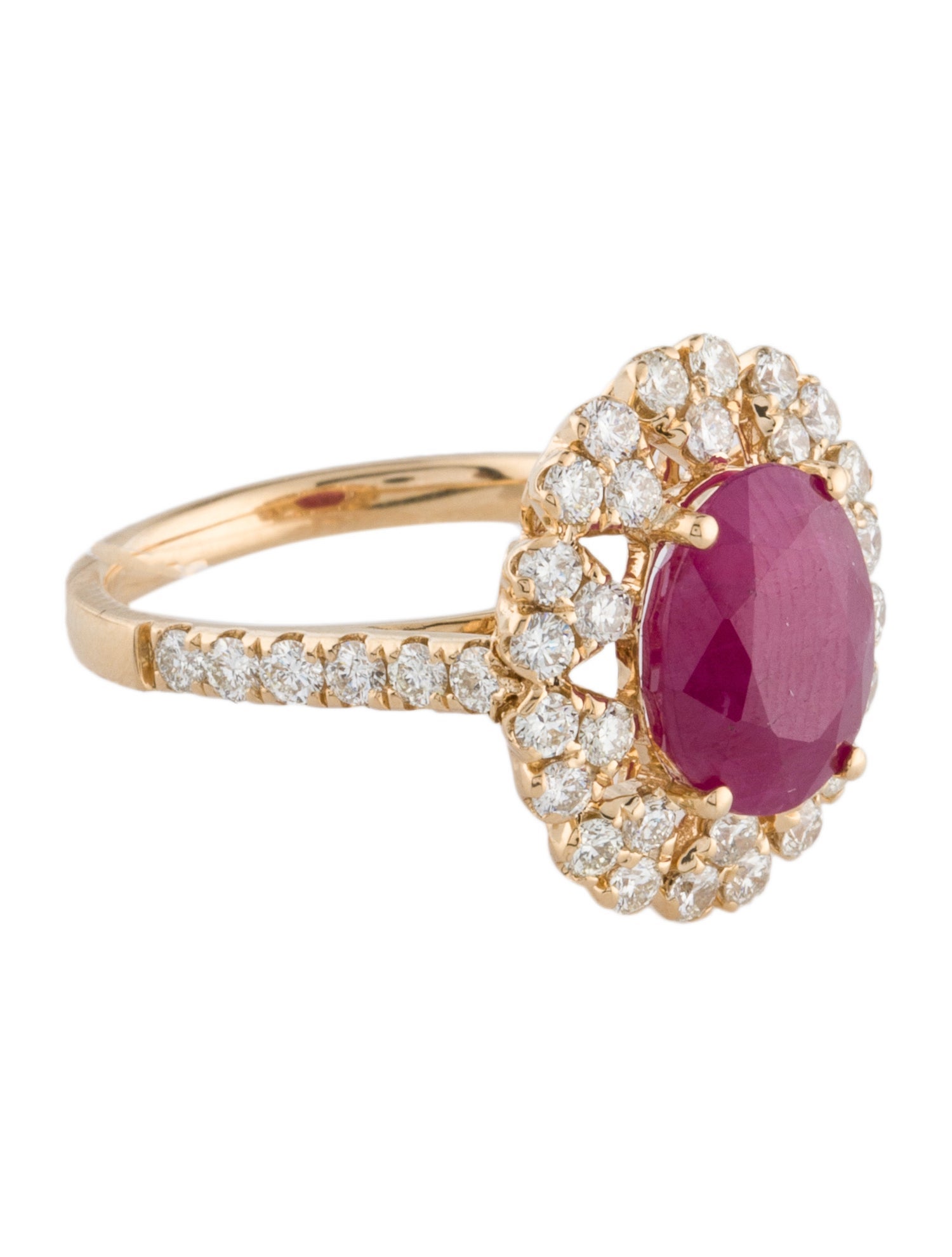 Ring 14K 3.59ct Emerald & Diamond Cocktail Ring - 14K White Gold Cocktail Ring, Rings ...