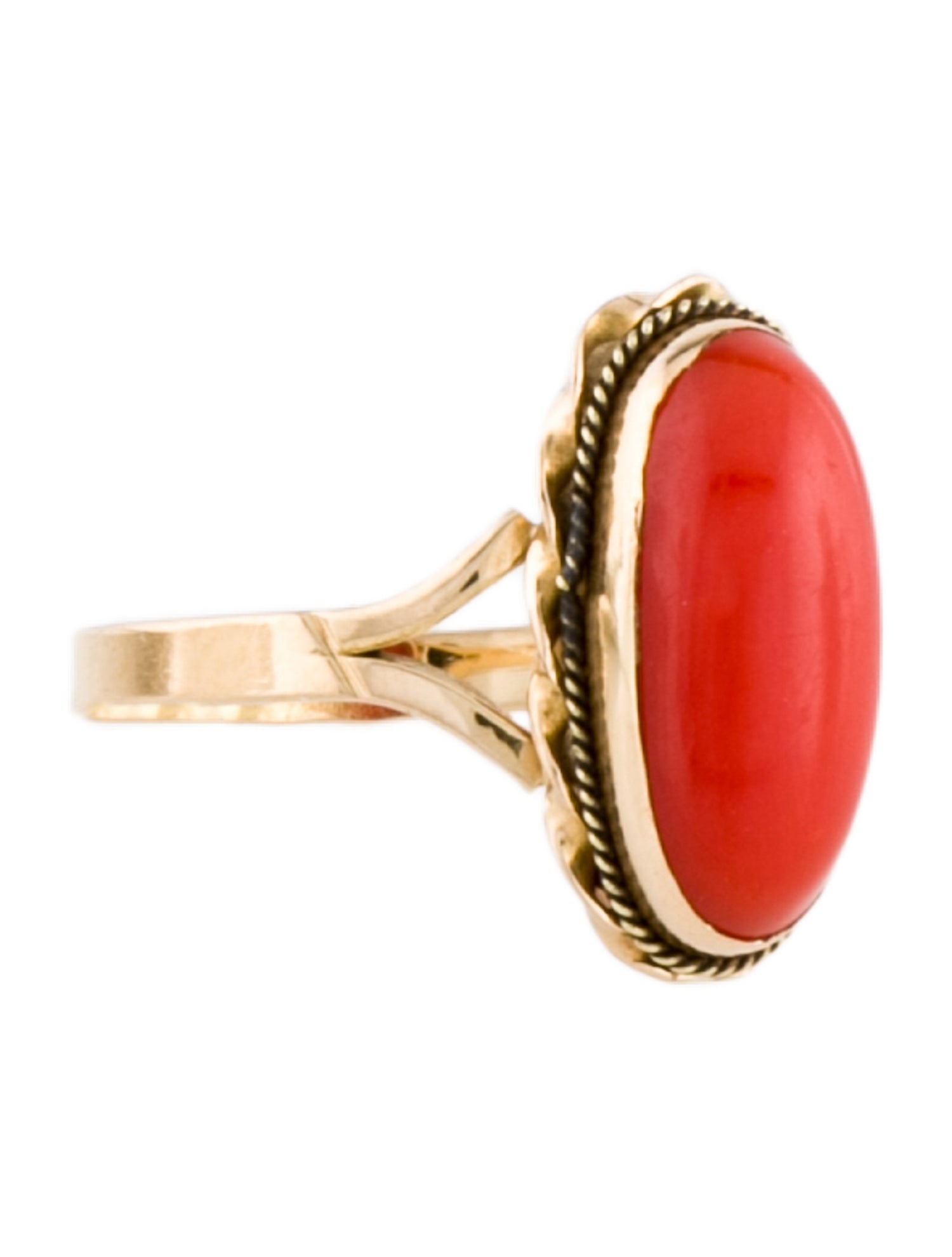 Van Cleef & Arpels Mother of Pearl Vintage Alhambra Ring - 18K Yellow ...