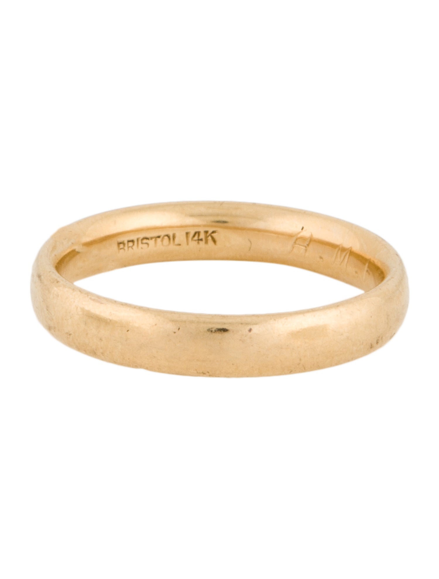 Ring 14K Wedding Band - 14K Yellow Gold Band, Rings - RRING287223 | The ...