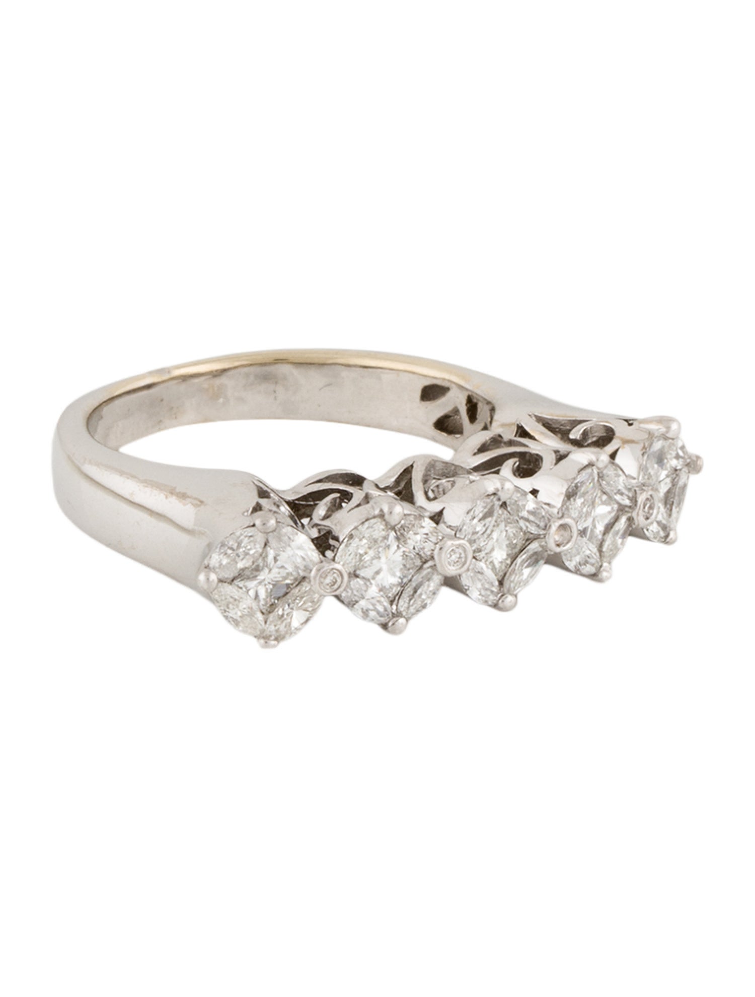 Tiffany & Co. Diamond Bubbles Ring - Silver, 950 Platinum Band, Rings ...