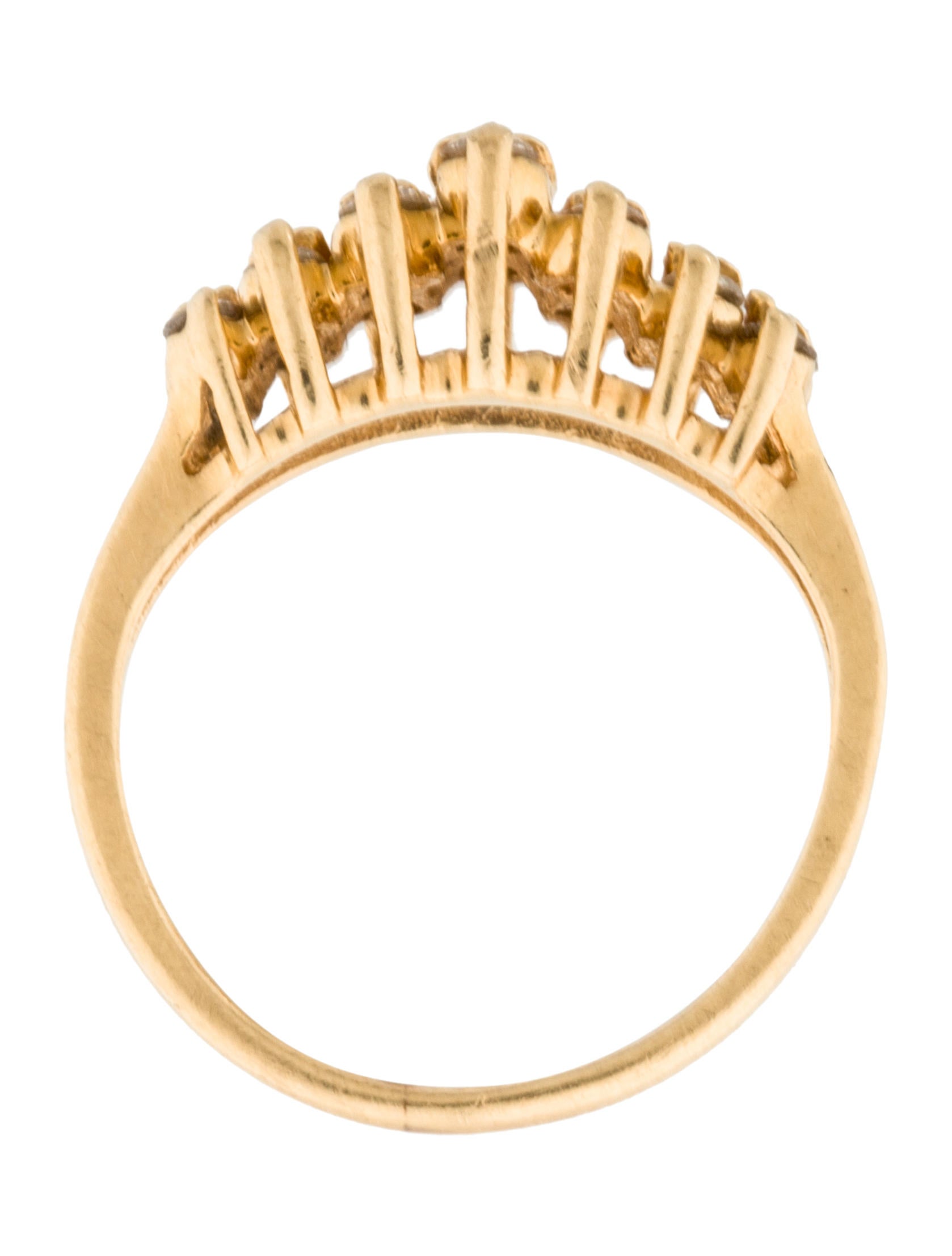 Ring 14K Diamond Double Row Ring - Rings - RRING28878 | The RealReal