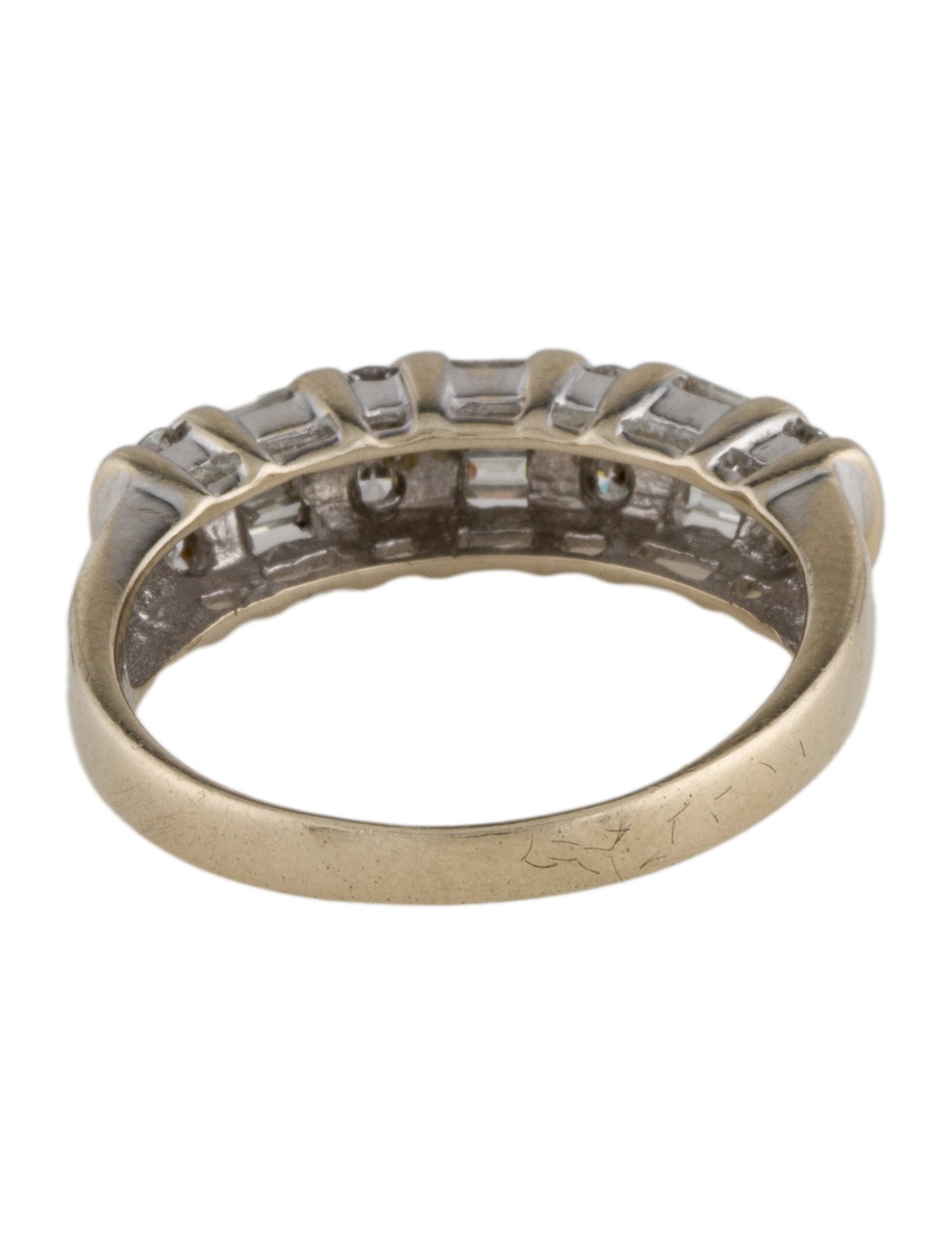 Ring 14K Diamond Band - Rhodium-Plated 14K White Gold Band, Rings ...