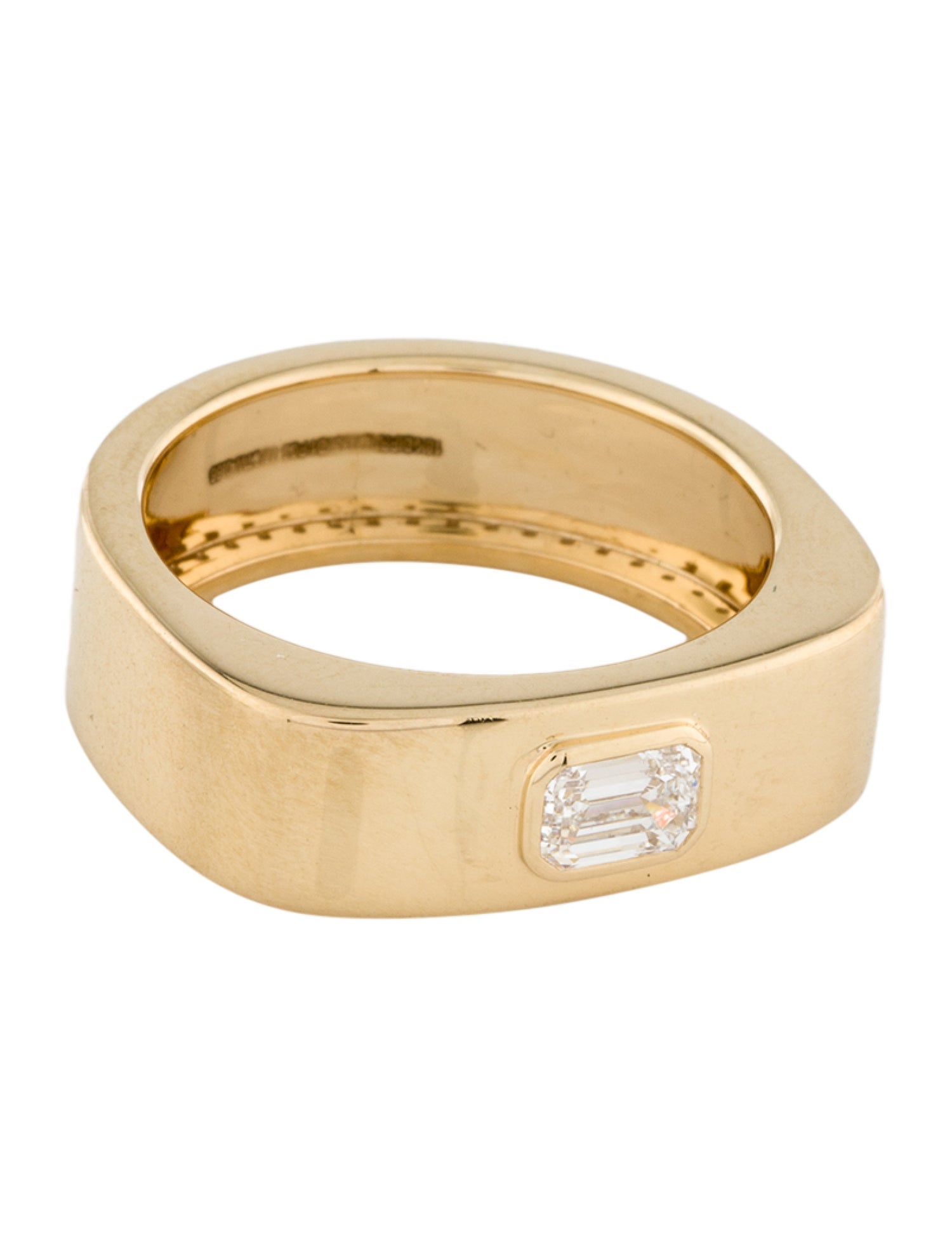 Ring 18K Diamond Band Ring - 18K Yellow Gold Band, Rings - RRING293743 ...